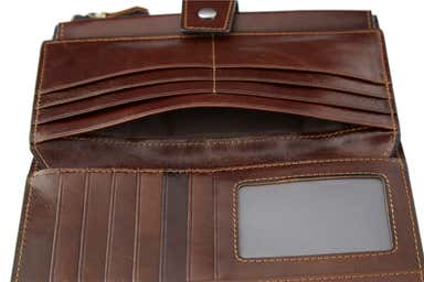 Vintage Brown RFID Leather Wallet | In stock! | Collin Rowe