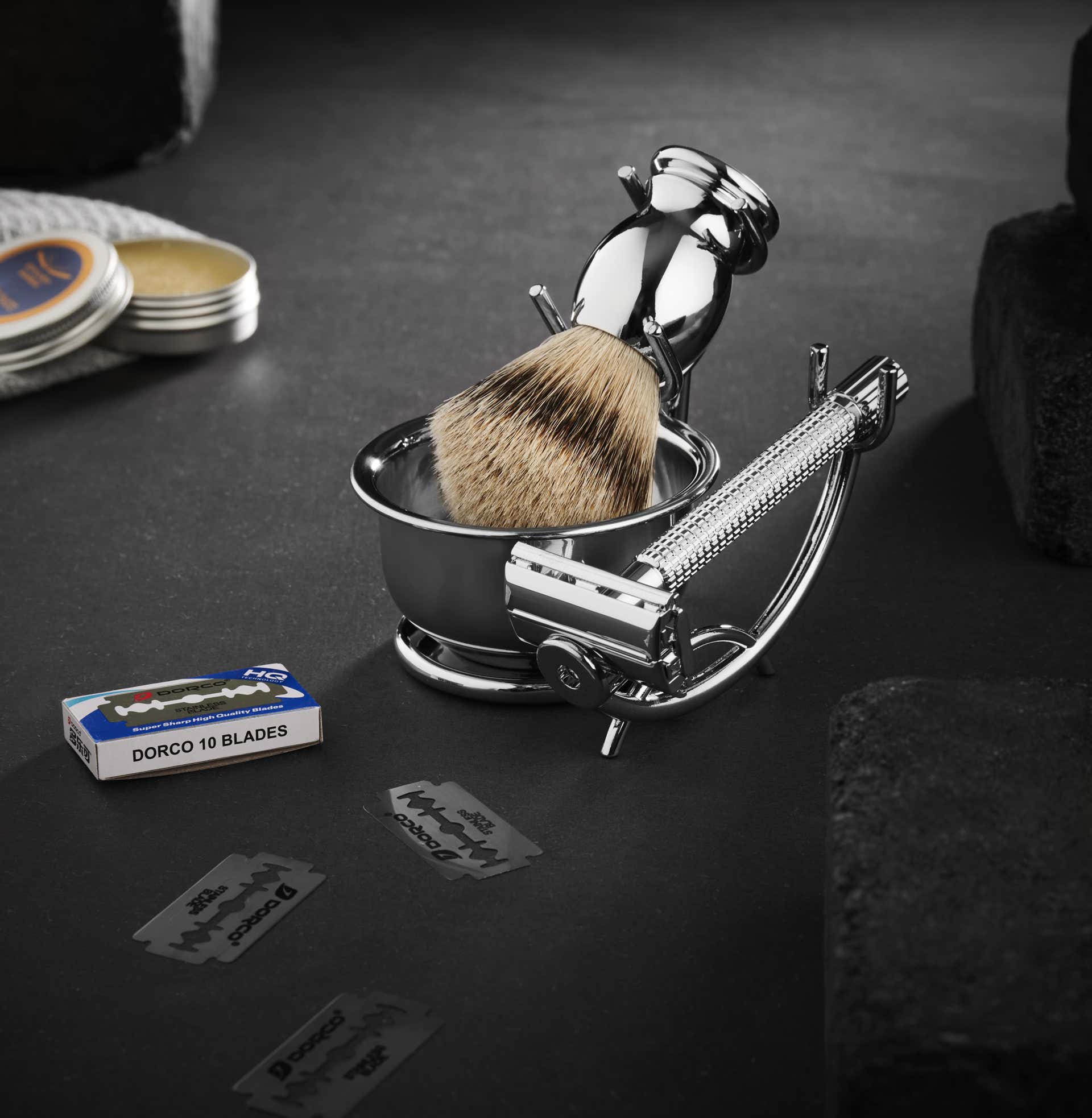 Straight Razor Shaving & Brush Stand | In stock! | Fort Tempus