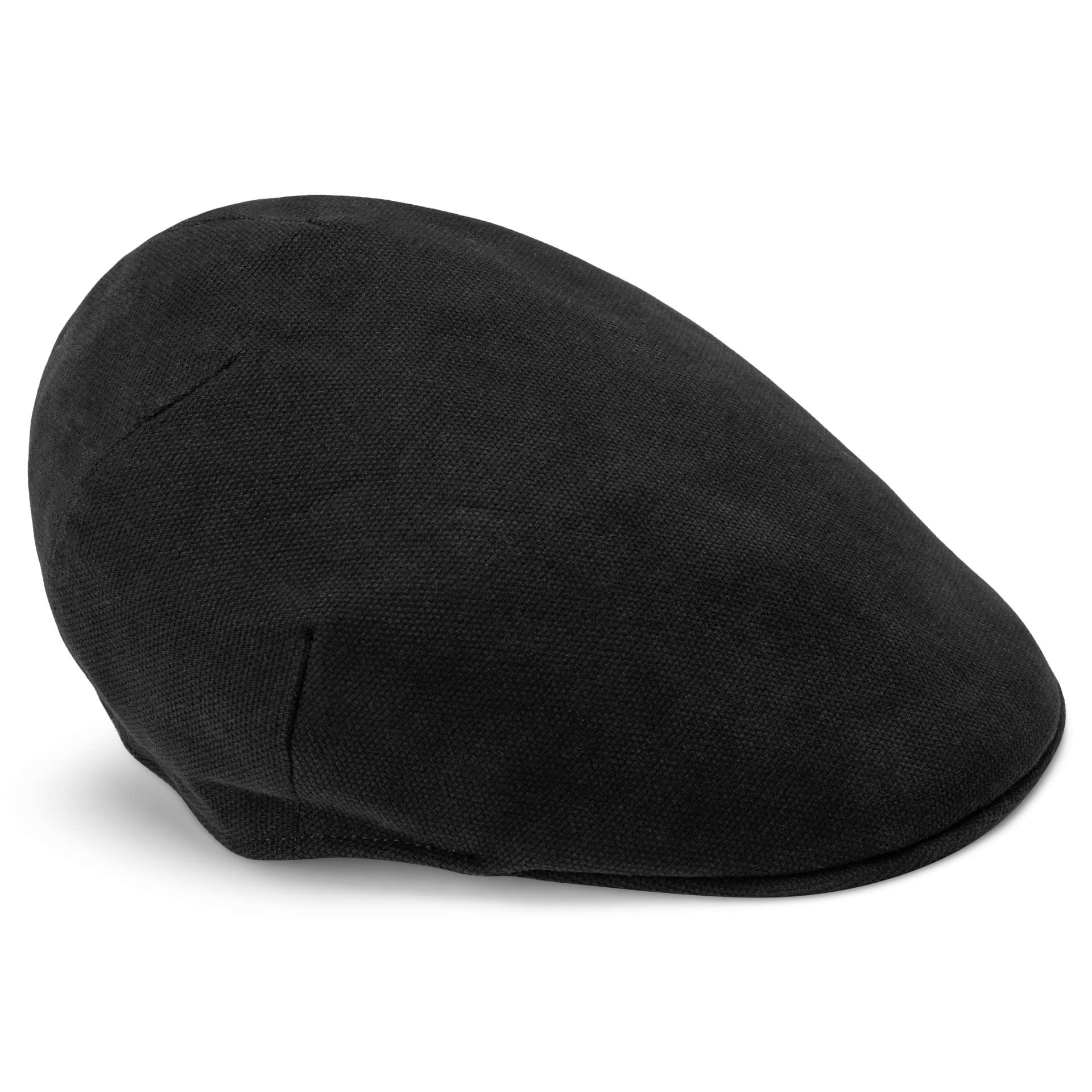Moda | Black Cotton Flat Cap | In stock! | Fawler