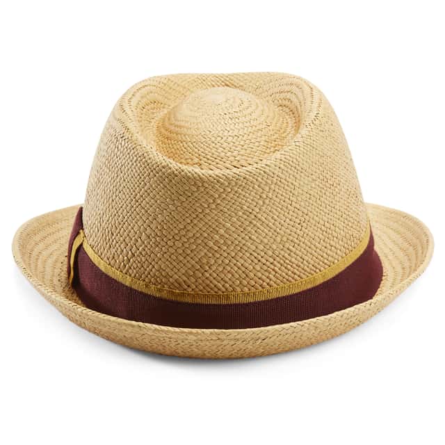 Light Stone Ecuadorian Straw Panama Hat with Gulf Red Band | In stock ...