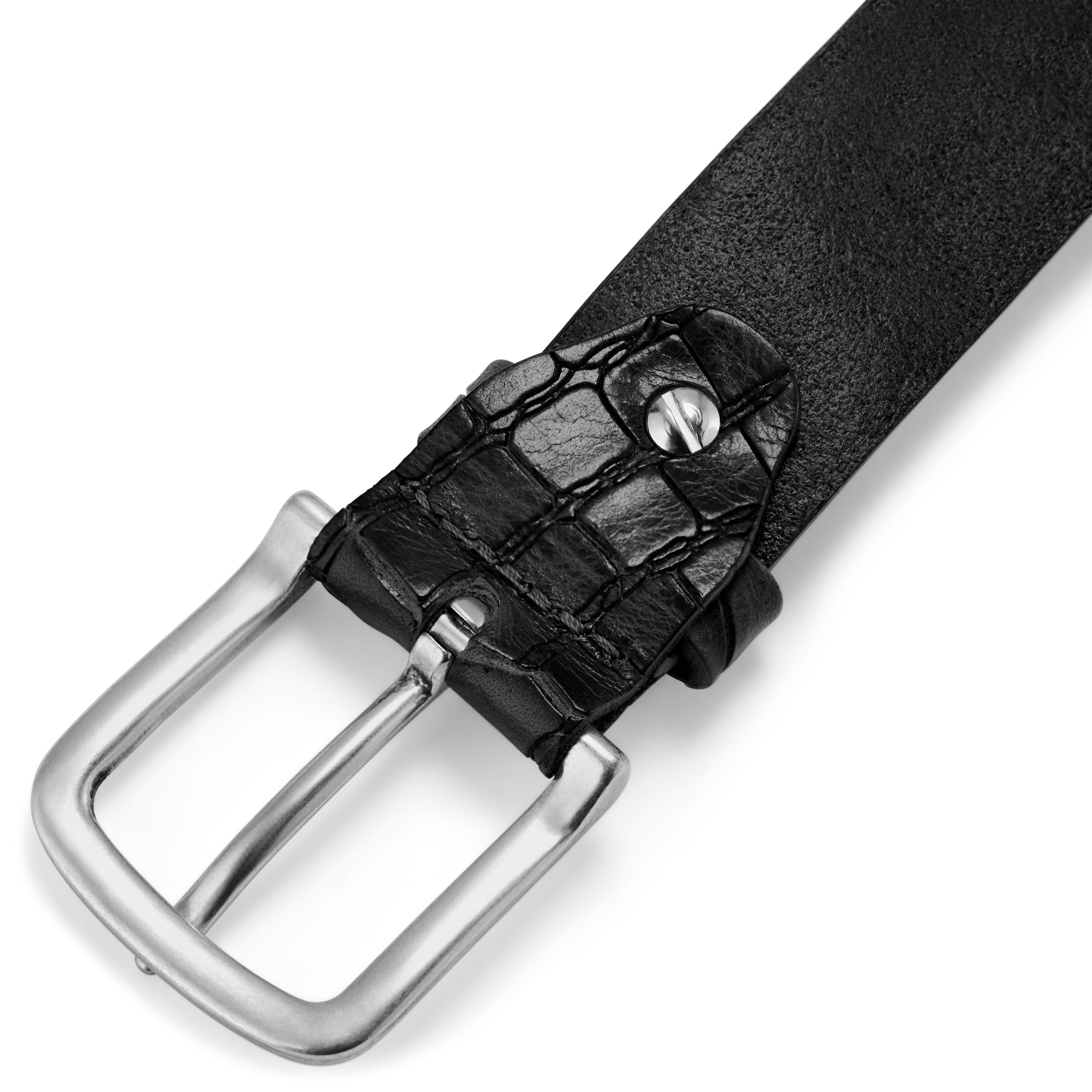 Harvy Black Full-Grain Leather Belt | In stock! | Salt & Hide Harvy Black Full-Grain Leather Belt | In stock! | Salt & Hide