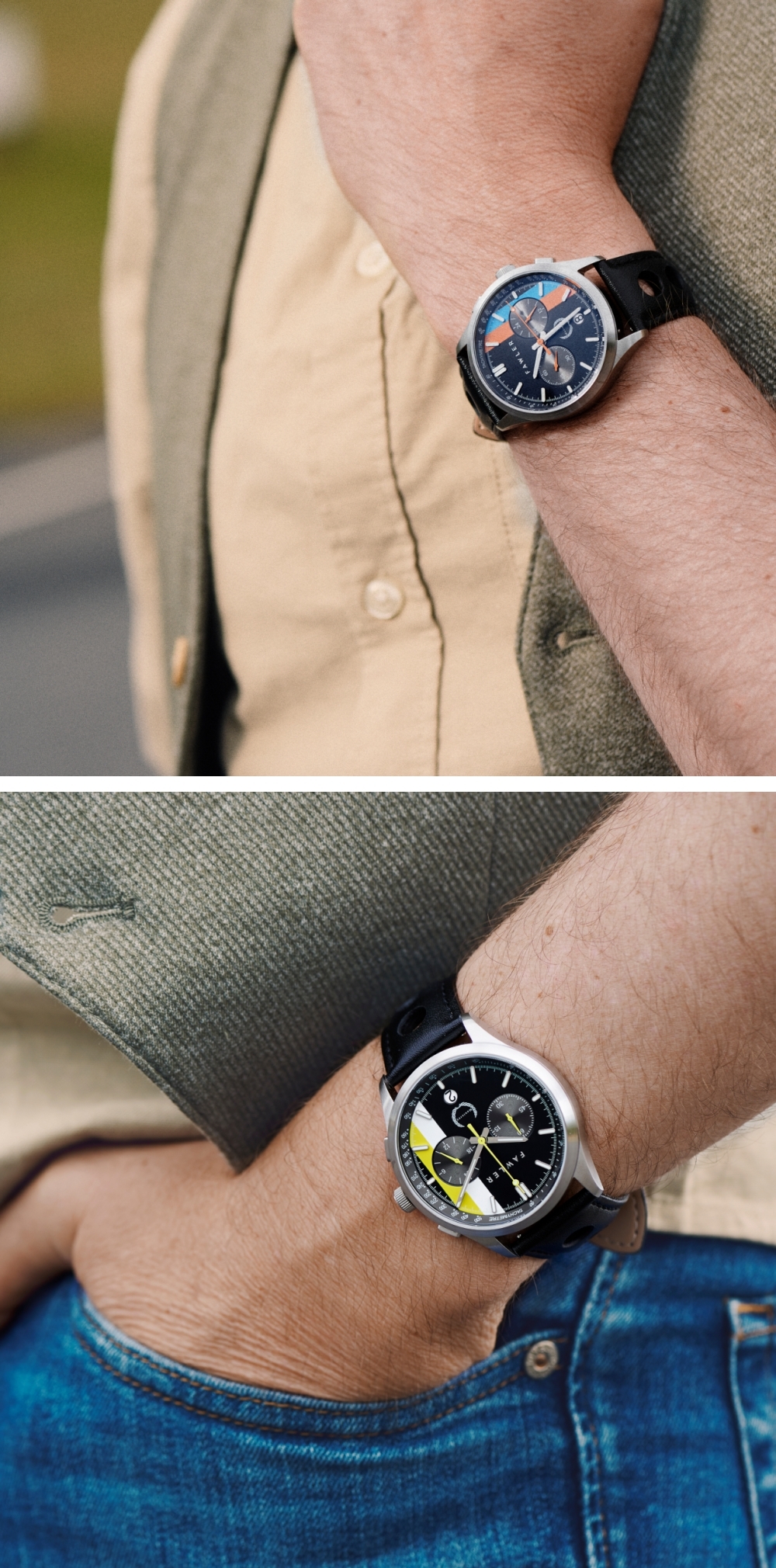 Klassiska racinginspirerade klockor