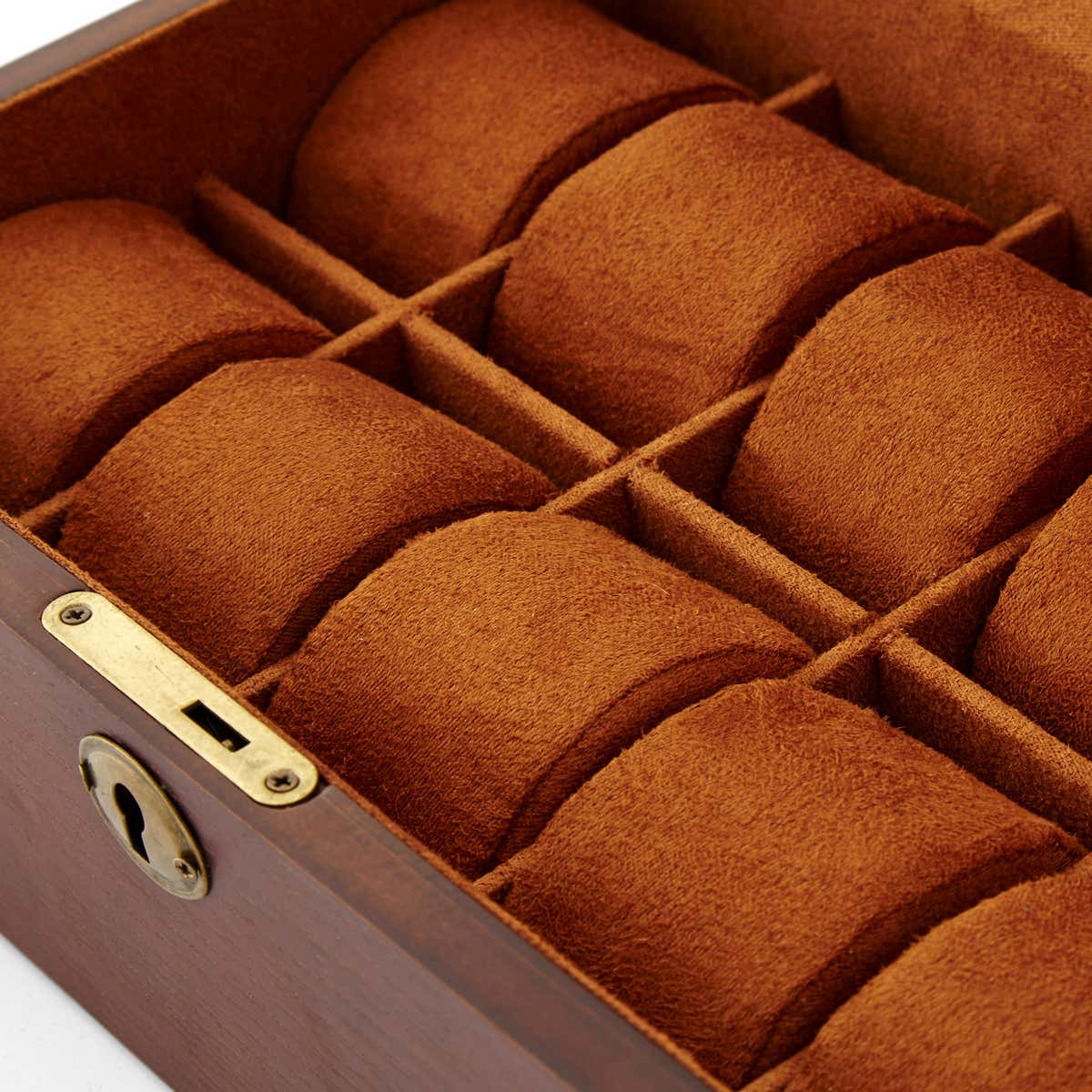 Oakwood Brown Watch Box - 10 Watches | In stock! | Warren Asher