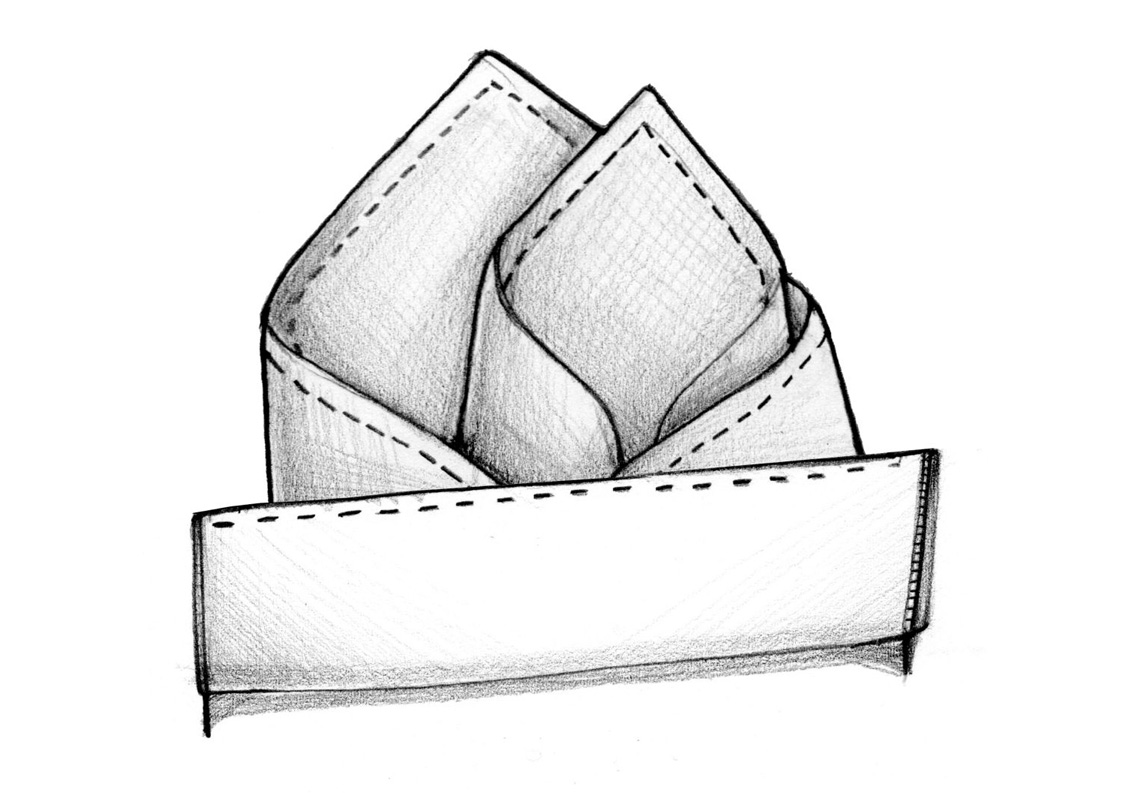 The Inception Pocket Square Fold