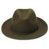 Fido | Olive Green Wool Fedora Hat With Band | In stock! | Fawler