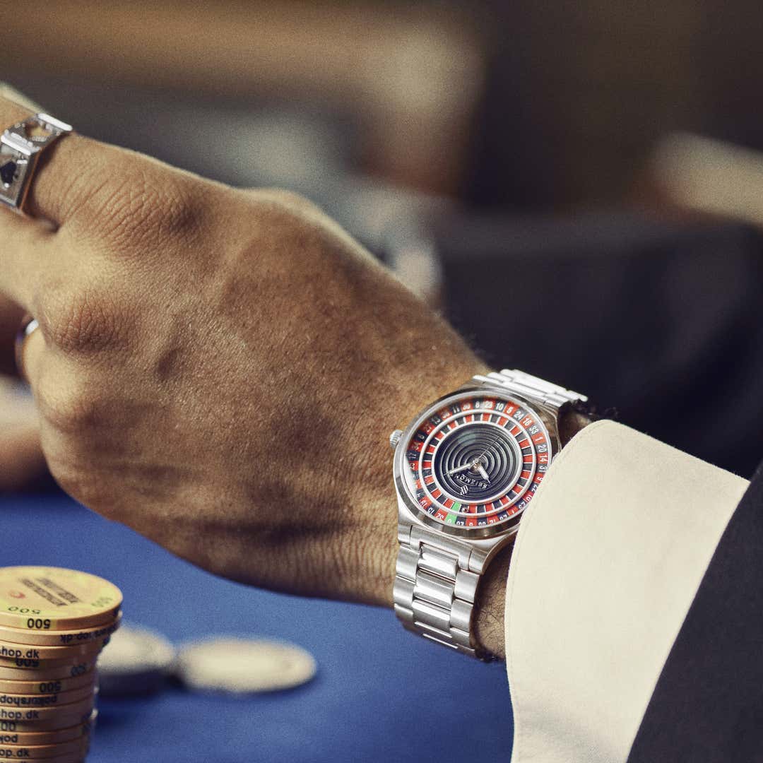 Ace | Reloj de ruleta de acero inoxidable plateado | ¡En stock! | Seizmont