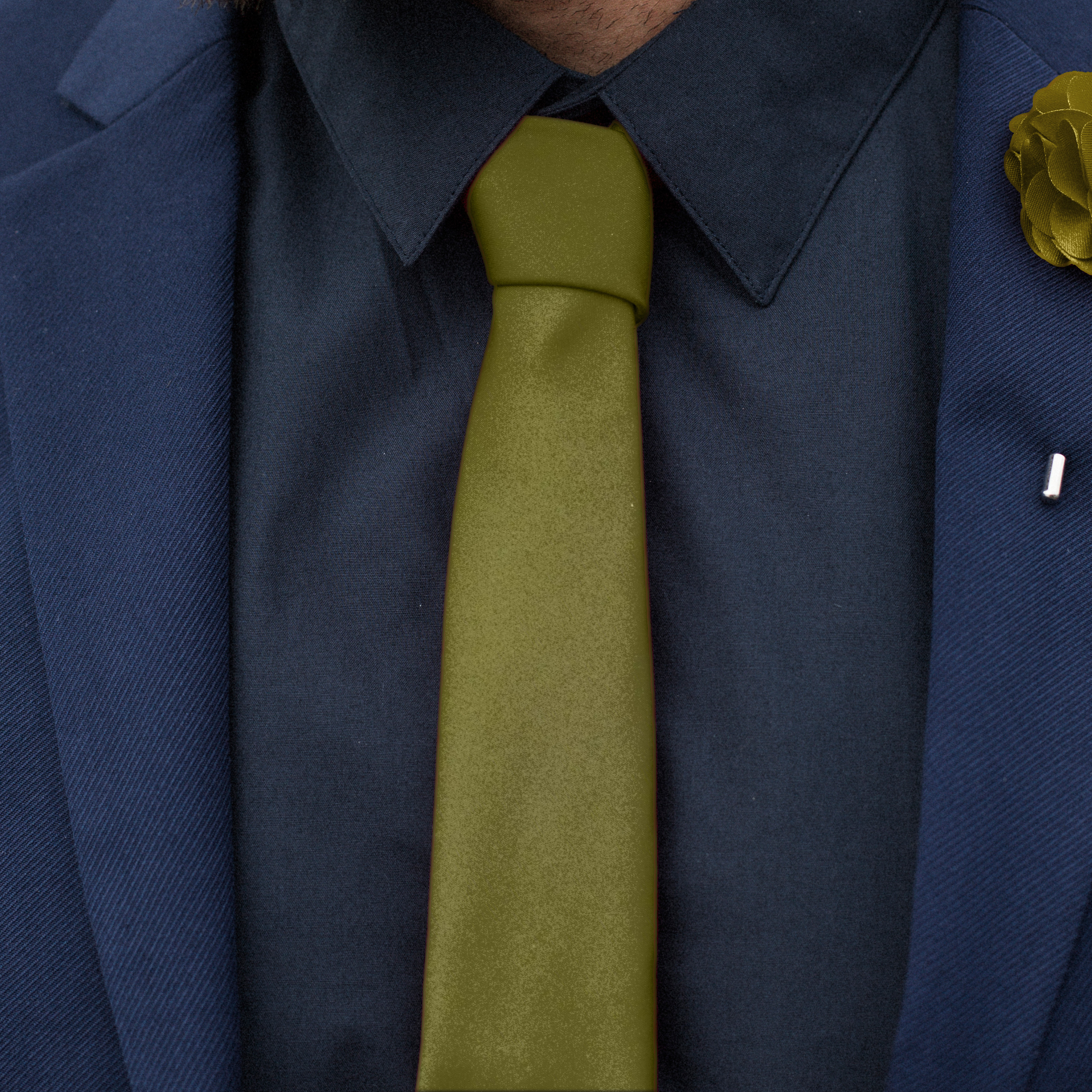 Basic Leaf Green Polyester Tie | In stock! | Trendhim