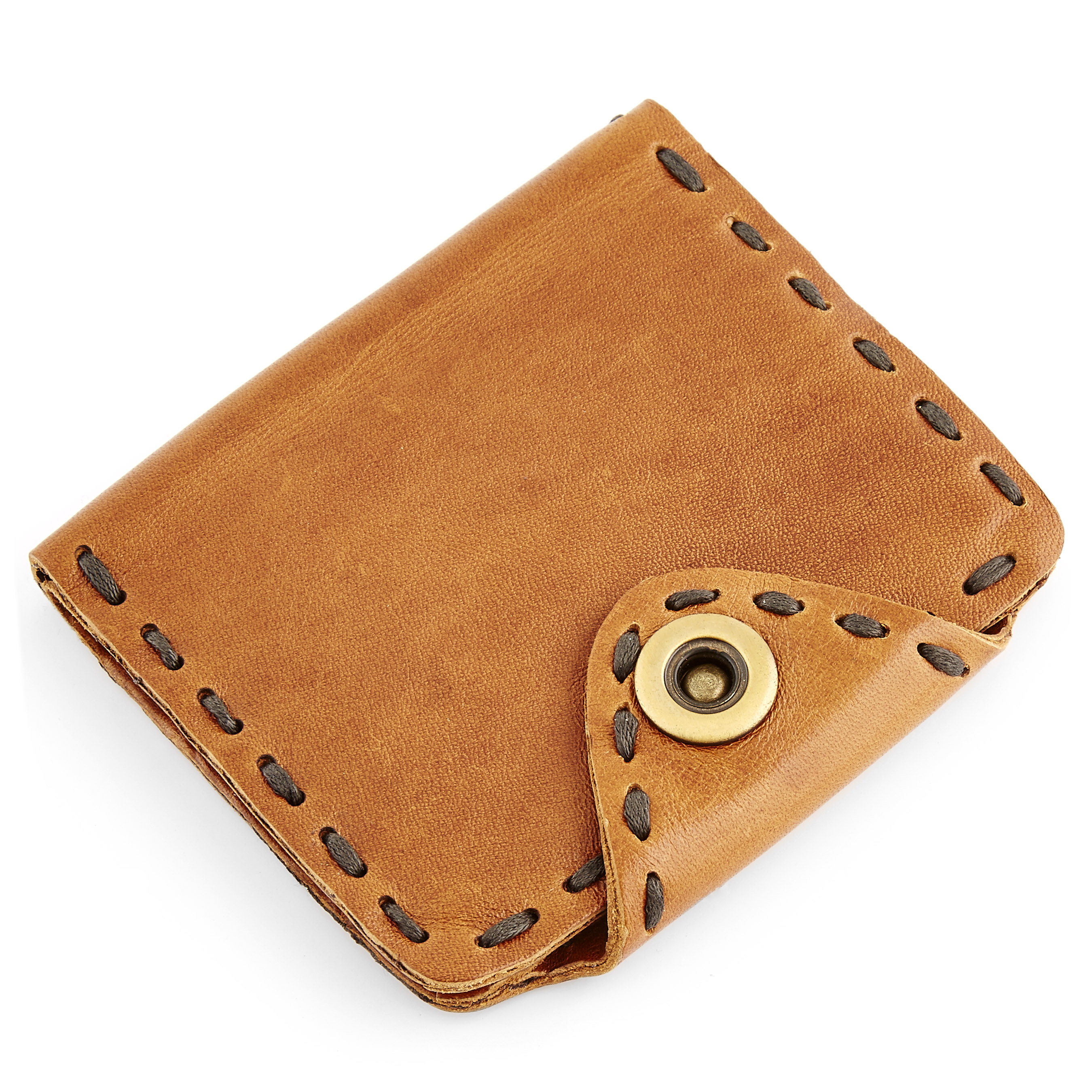 Light Brown Compact Leather Wallet | In stock! | Collin Rowe