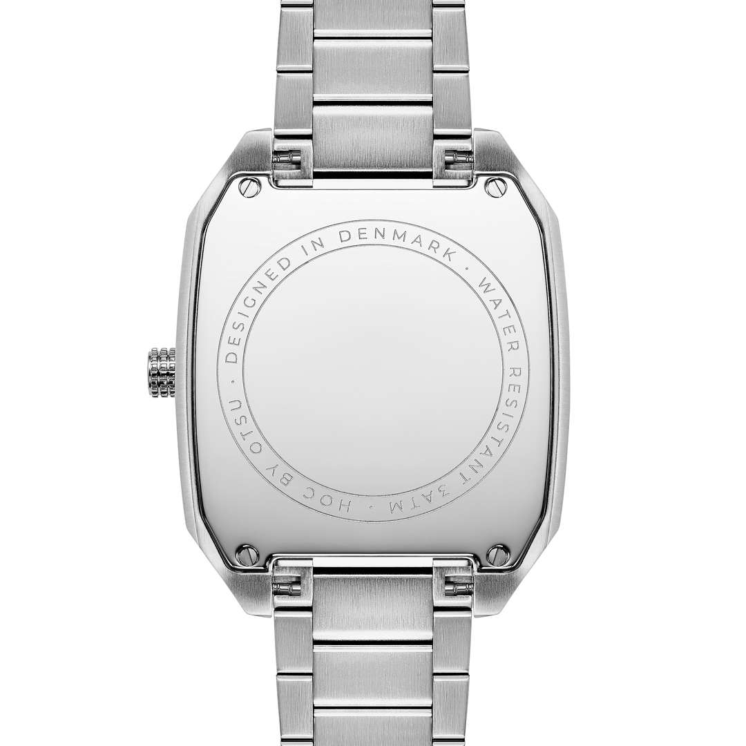 Hoc | Silver-tone Stainless Steel Half Dial Watch | In stock! | Otsu