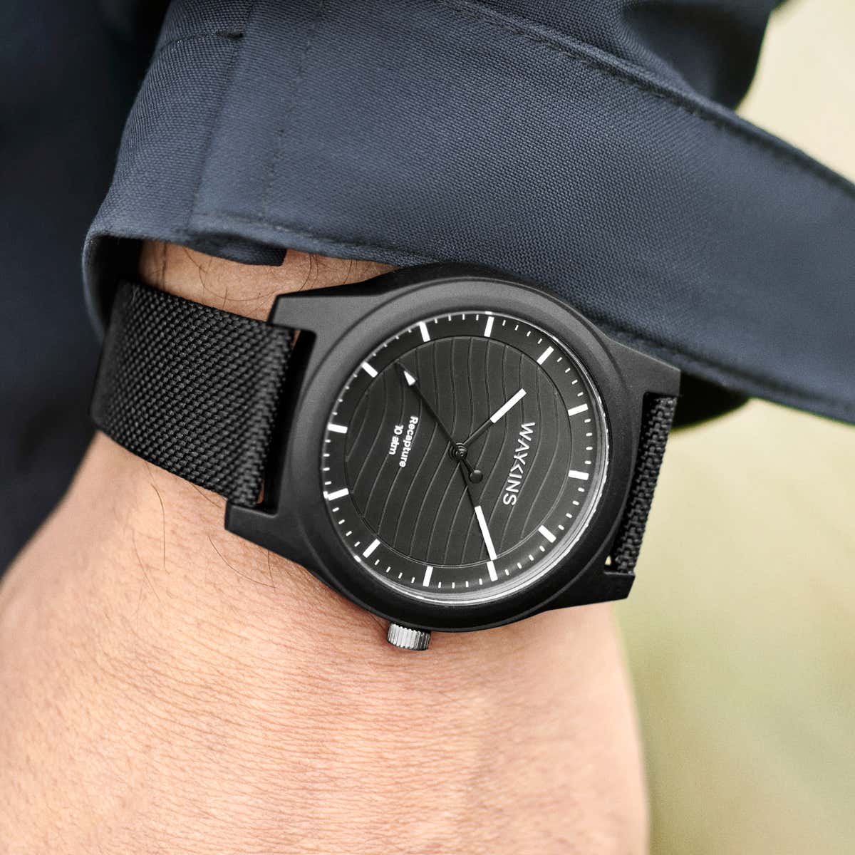 Recapture | Black Recycled Material Watch | In stock! | Waykins