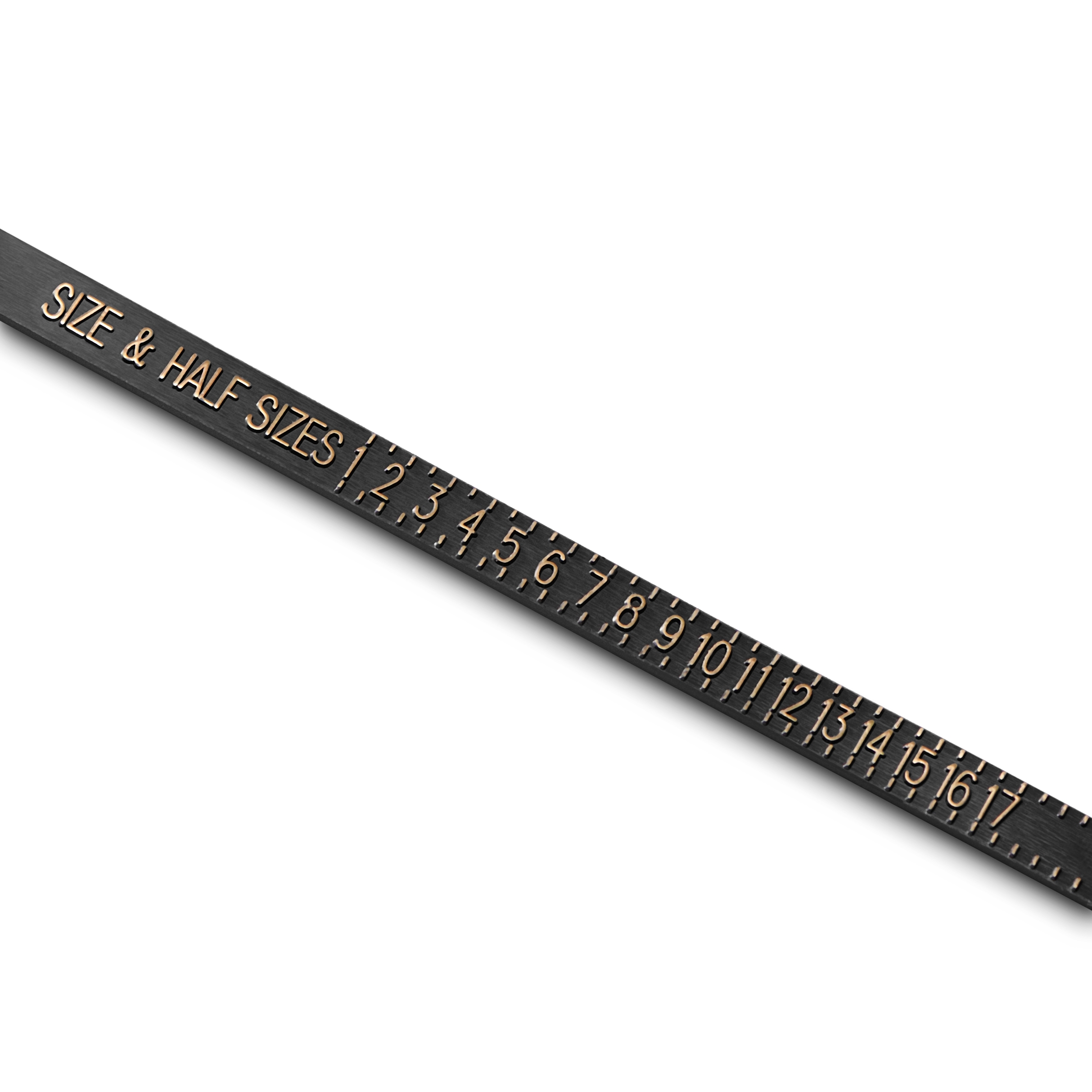 Cinta métrica para obtener la talla de anillo negra - tallas de Estados ...