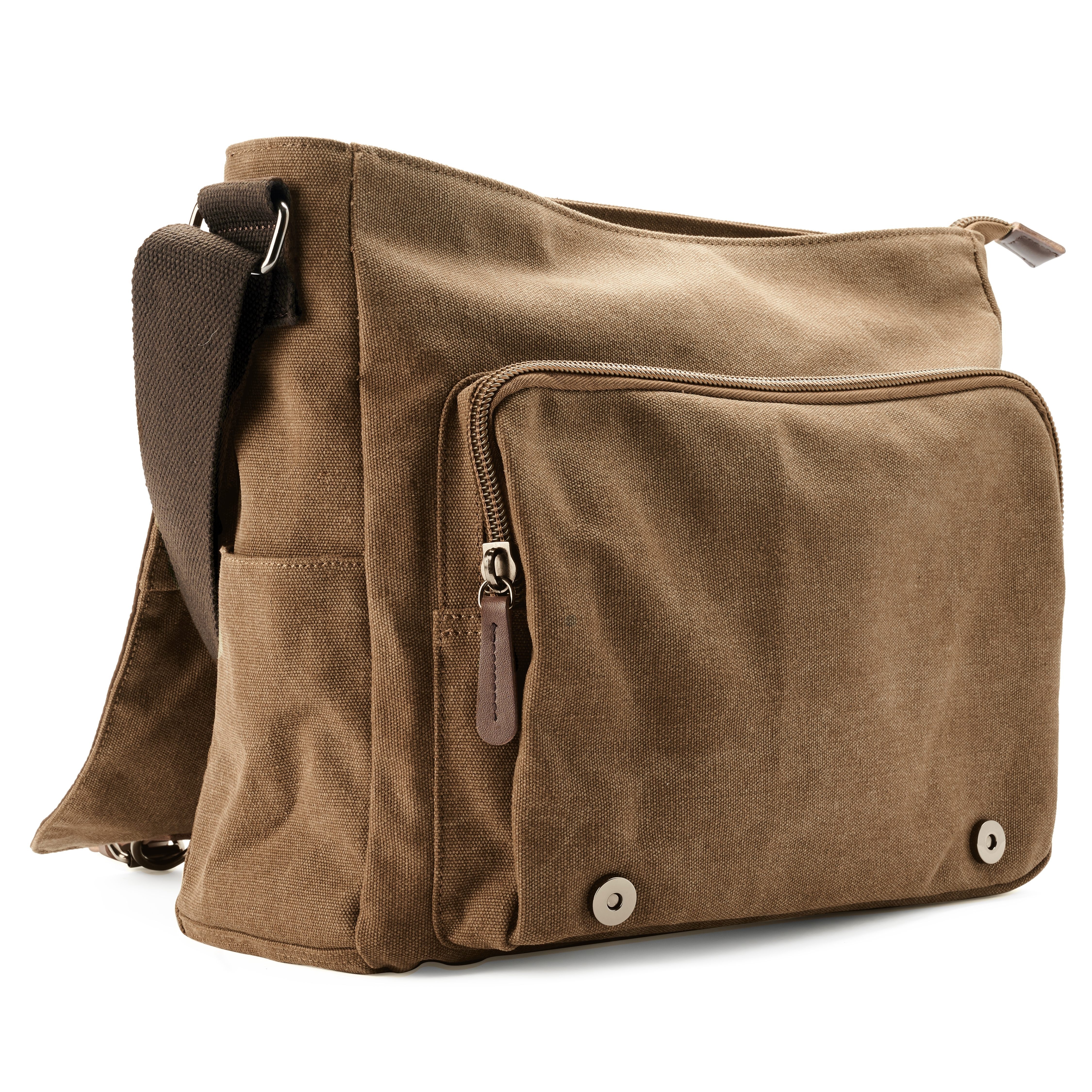 Karamel Brun Canvas Skuldertaske | Trendhim | Fri fragt