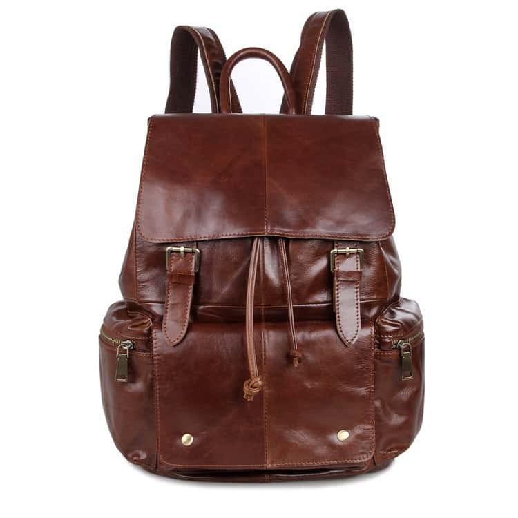 Vintage Cognac Leather Backpack | In stock! | Delton Bags