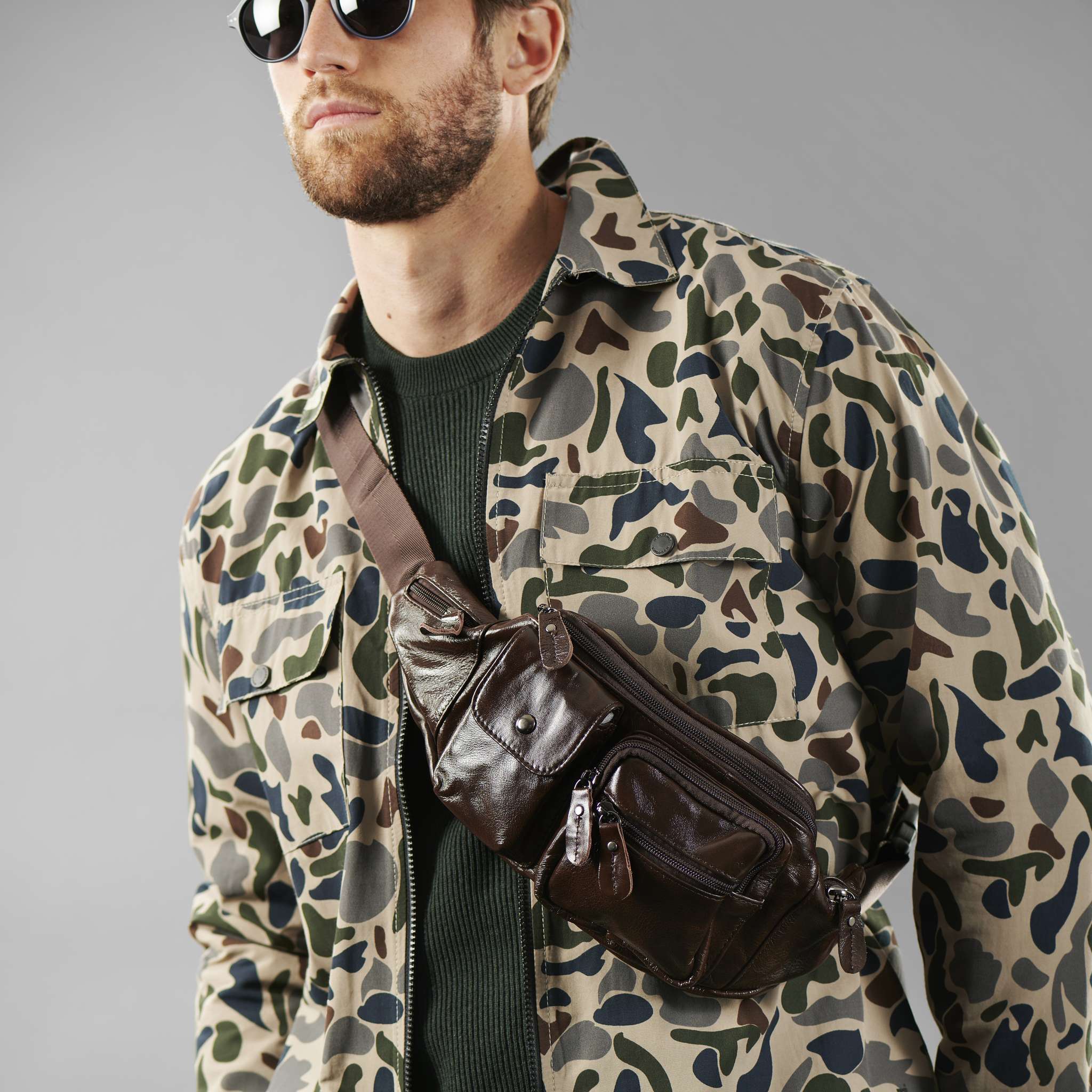 Dark Brown Leather Bum Bag | In stock! | Delton Bags