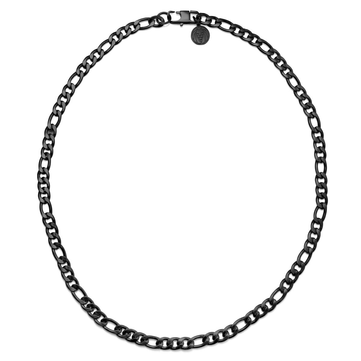 Collana Curtis Amager con catena Figaro color canna di fucile ... Collana Curtis Amager con catena Figaro color canna di fucile ...