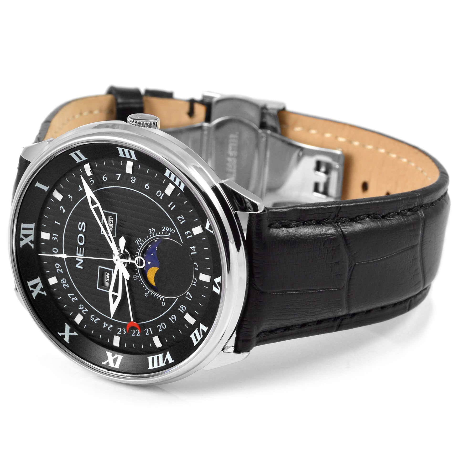 Black City Light Sapphire Watch | NEOS | Free shipping