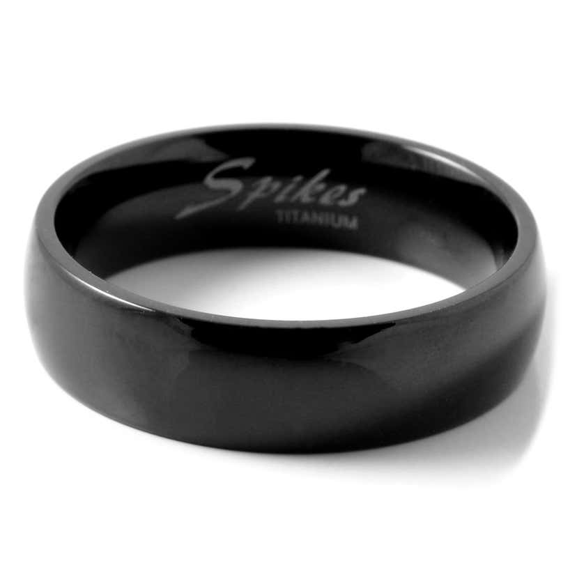 Traditional Black Titanium Ring | In stock! | Fort Tempus