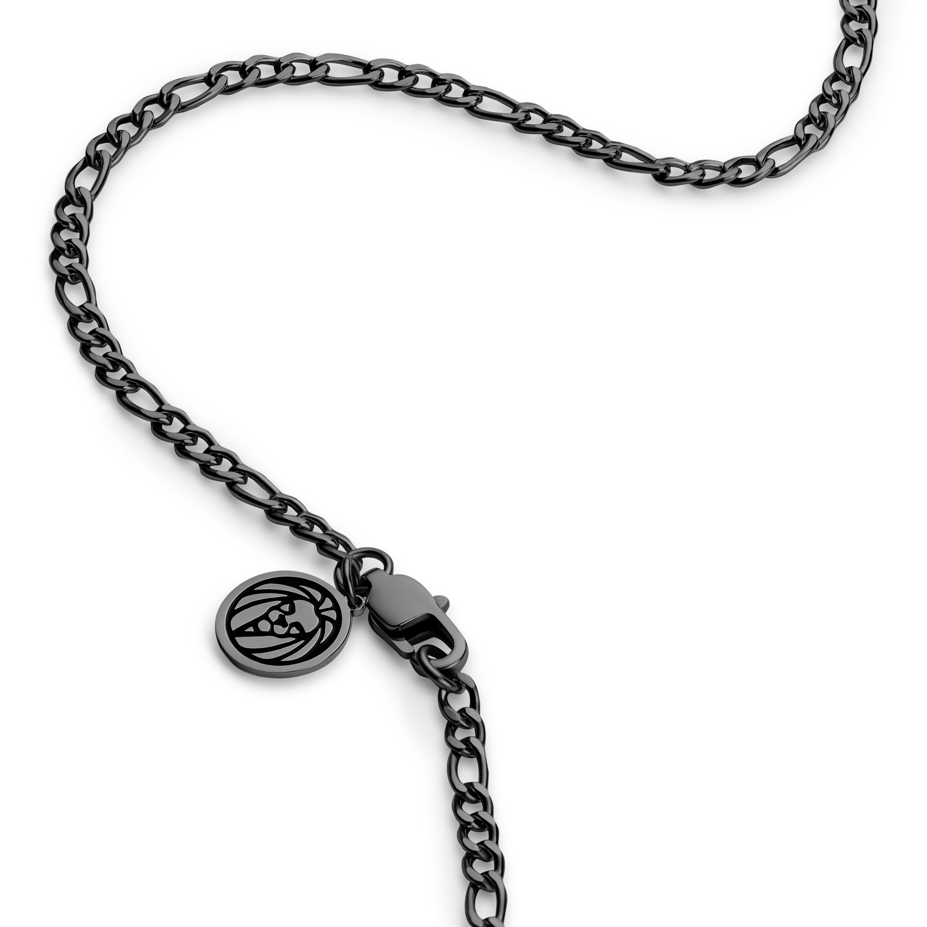 Essentials | 2 mm Gunmetal Black Figaro Chain Necklace | In stock ... Essentials | 2 mm Gunmetal Black Figaro Chain Necklace | In stock ...