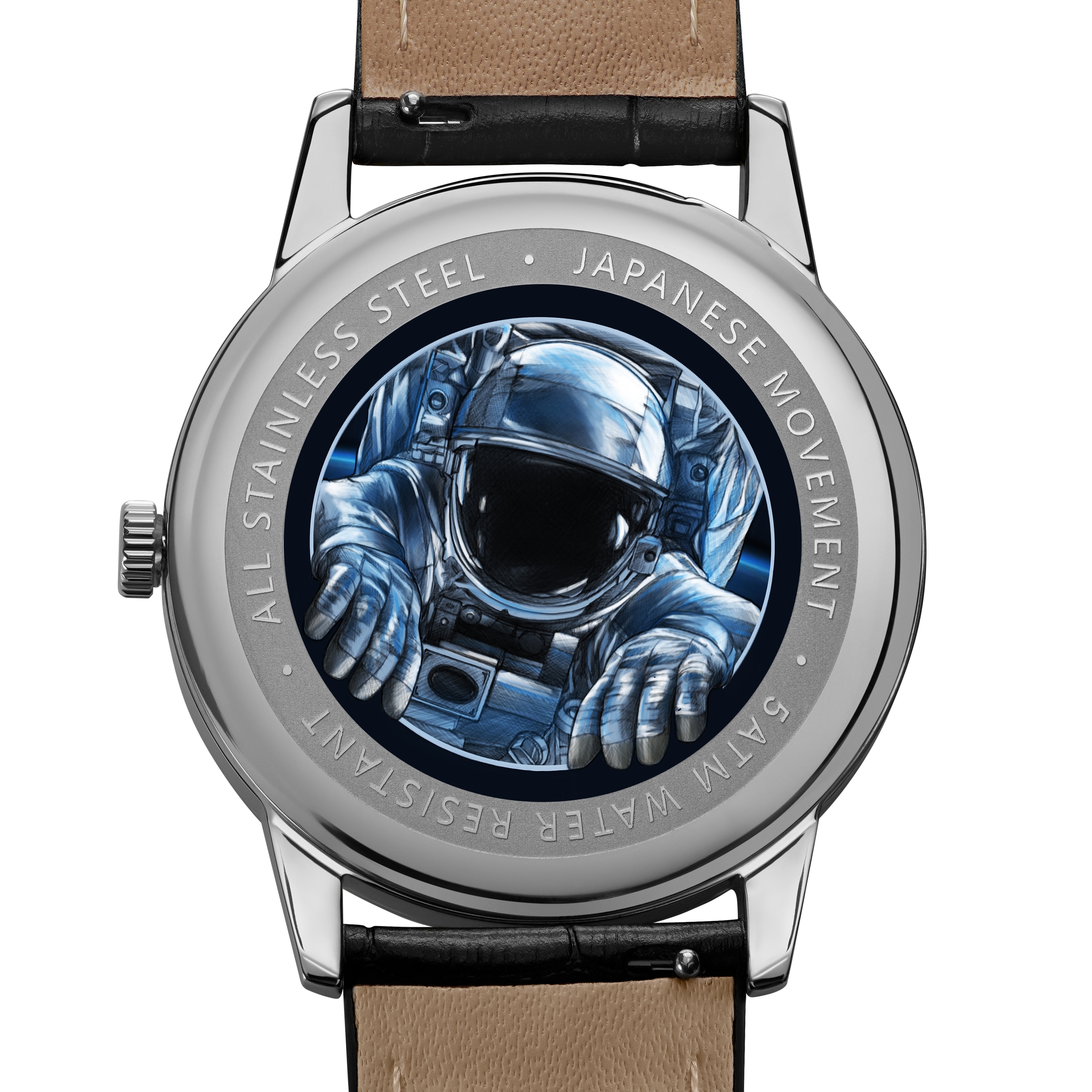 CB_26mm „Mond“ laikrodžio permatomas galinis dangtelis | Sandėlyje! | Arkai