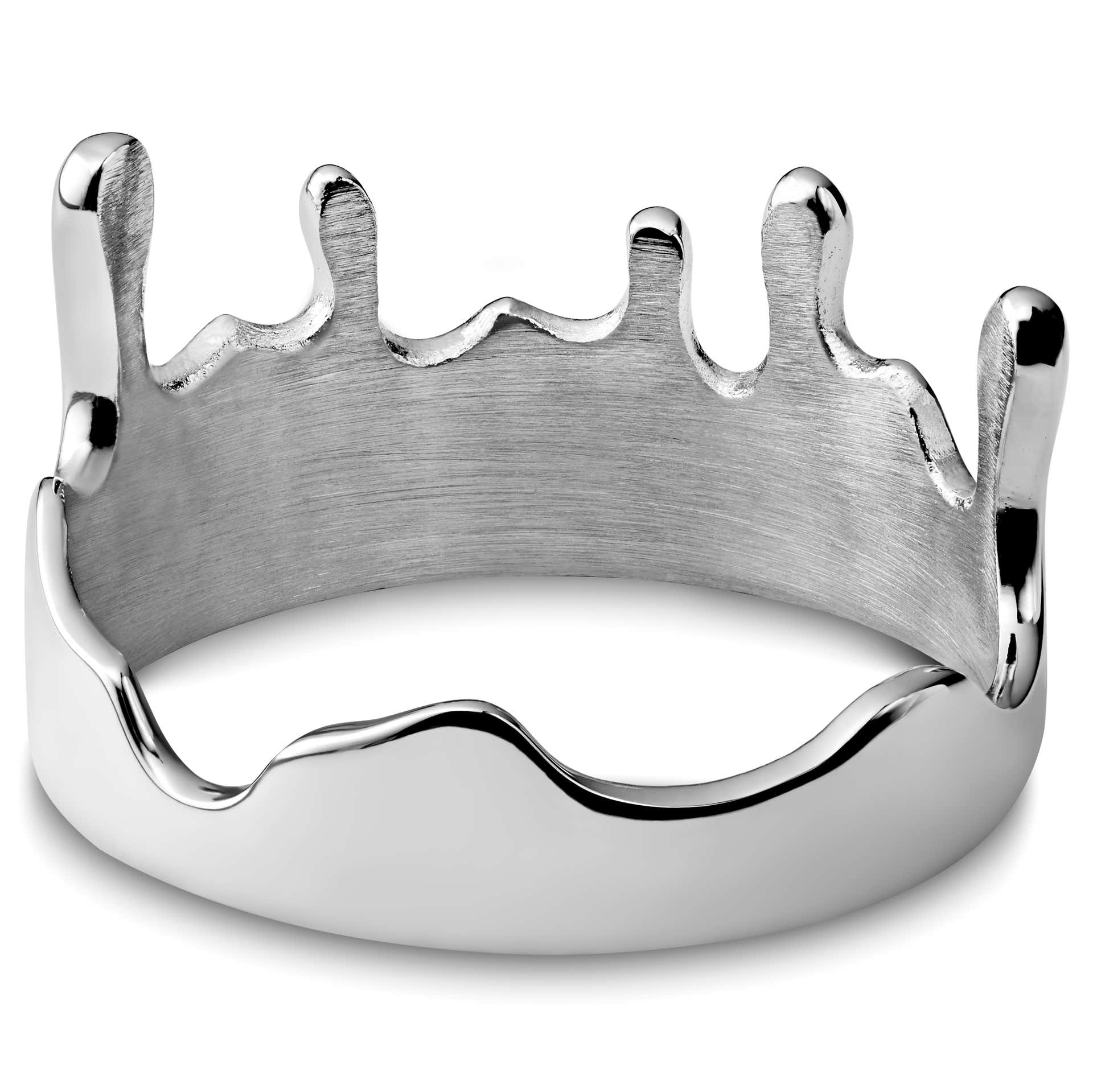 Fahrenheit | 12 mm Silver-Tone Stainless Steel Melting Ring | In stock! | Otsu