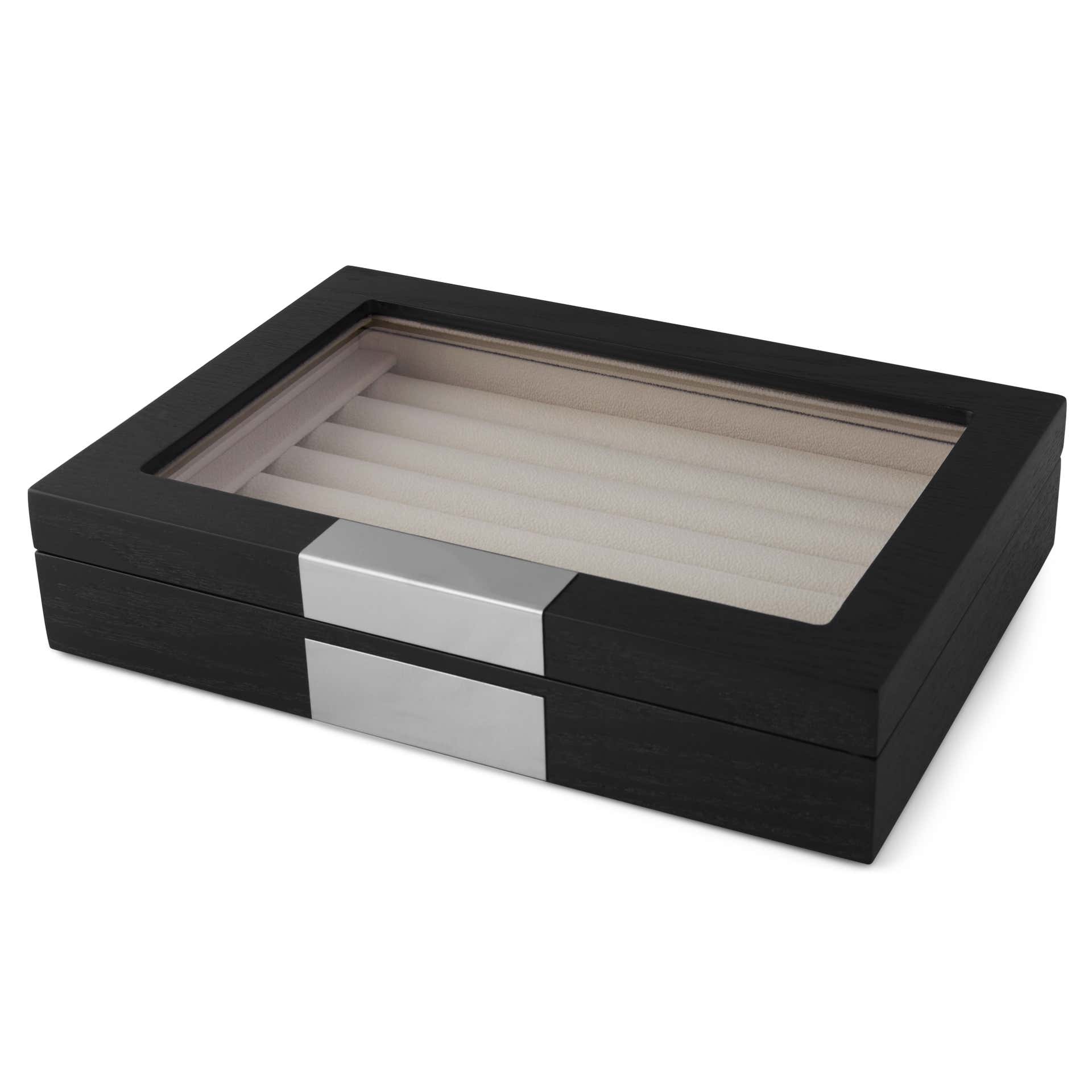 Black Wood Cufflink/Ring Case | In stock! | Warren Asher