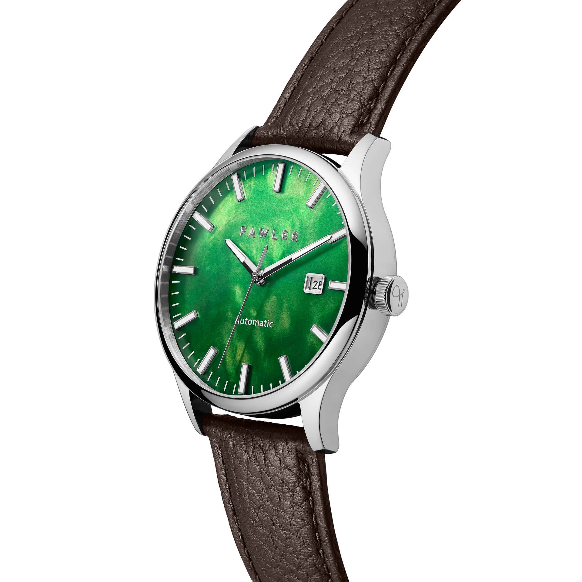 Timon | Green Mother-of-Pearl Automatic Watch | In stock! | Fawler