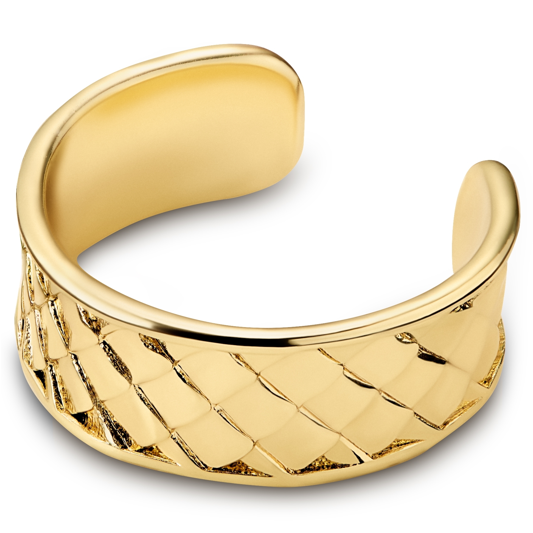 Helix Ear Cuff Dourado Com Escamas De 6 Mm Em Stock Otsu