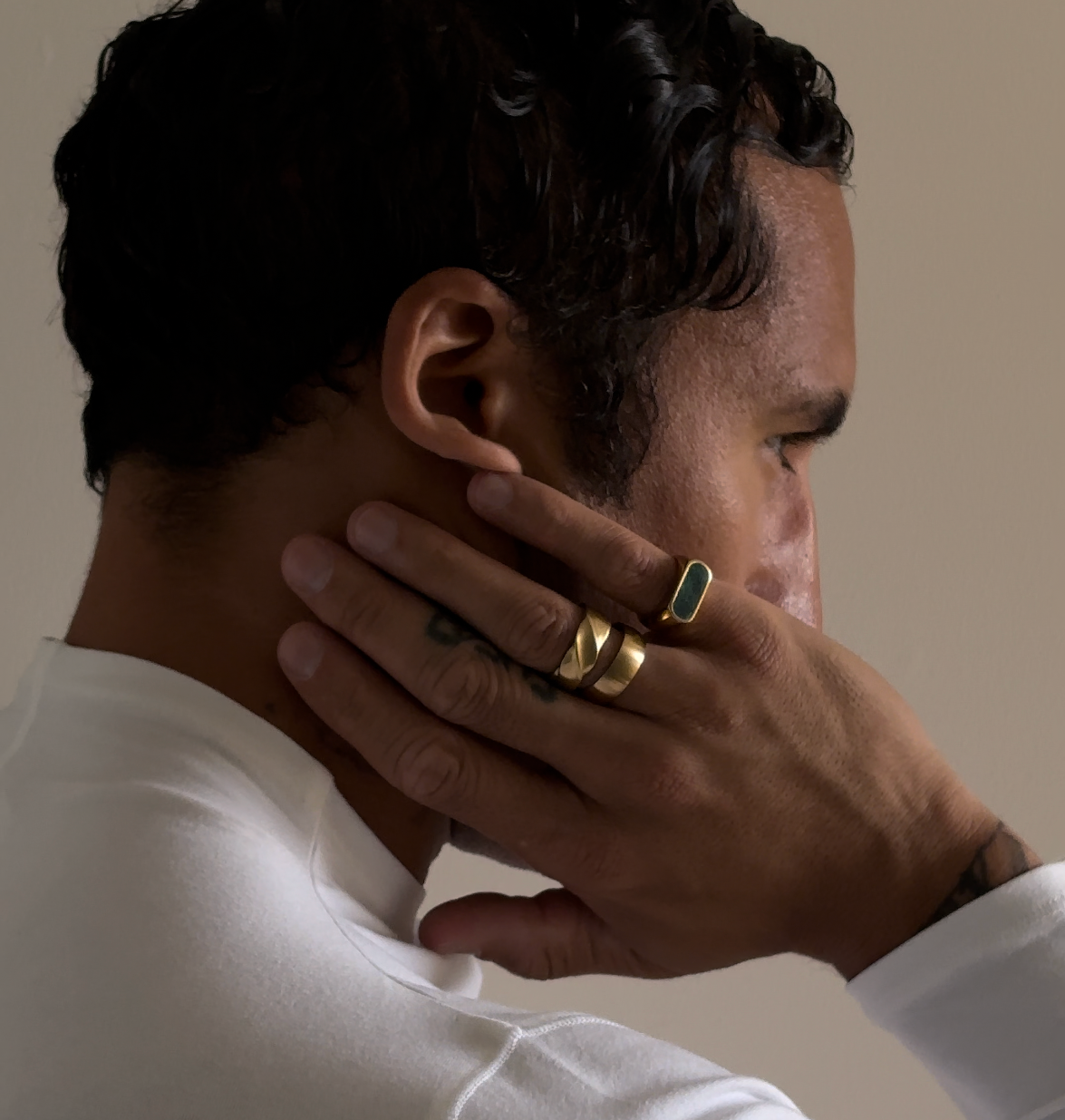 Orisun | Kullanvärinen kantasormus Afrikan jadella | Varastossa! | Arkai