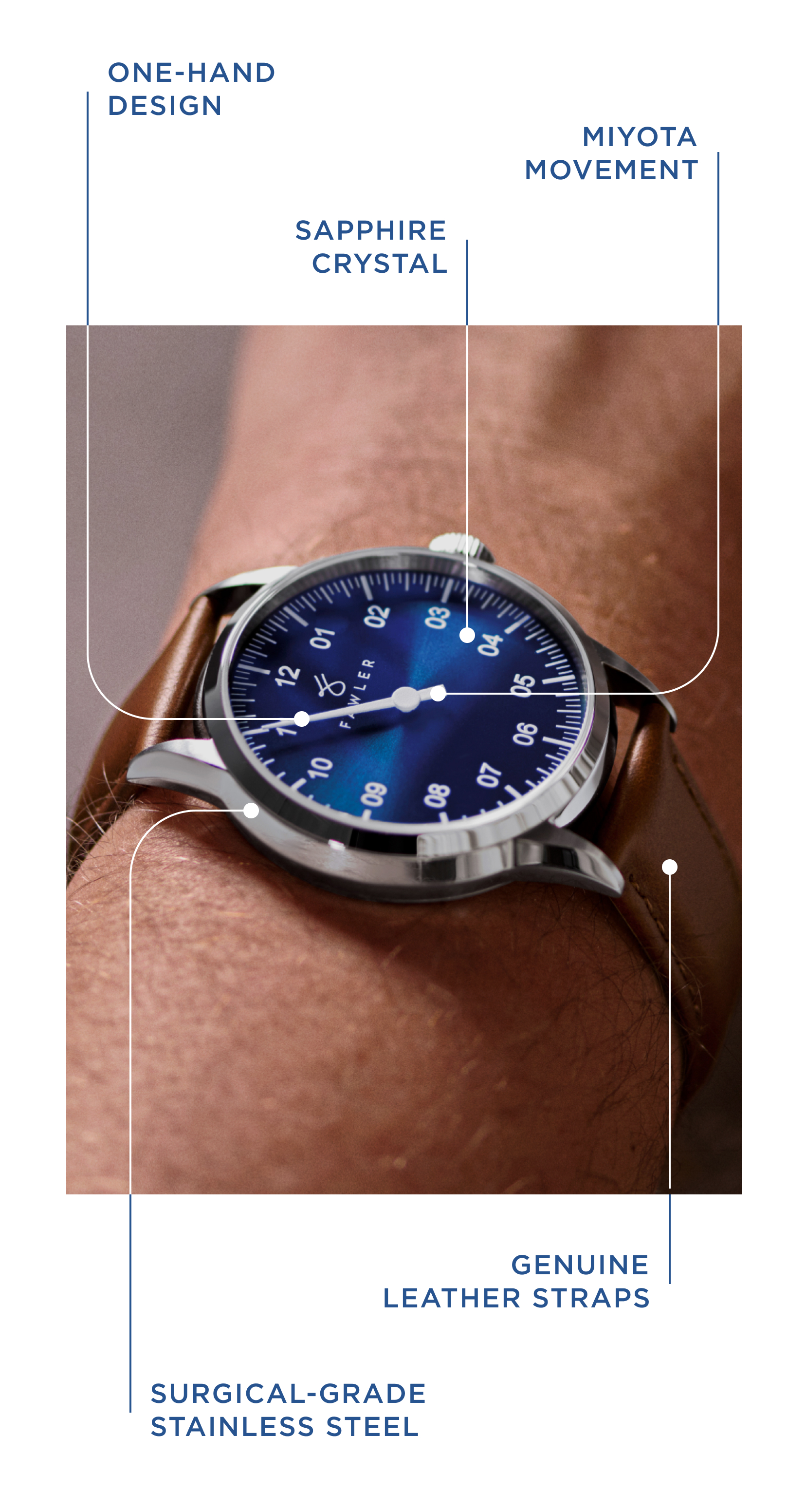 Handsome and Affordable Single-Hand Men's Watches