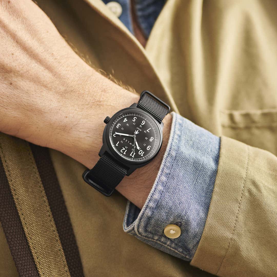 Scout | Black Aluminium Military Watch With Black Dial & Black Nato ...