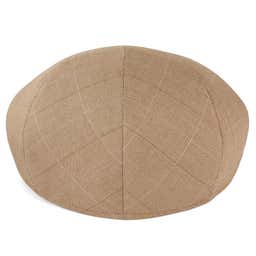 Tirol | Tan Checkered Flat Cap | In stock! | Fawler
