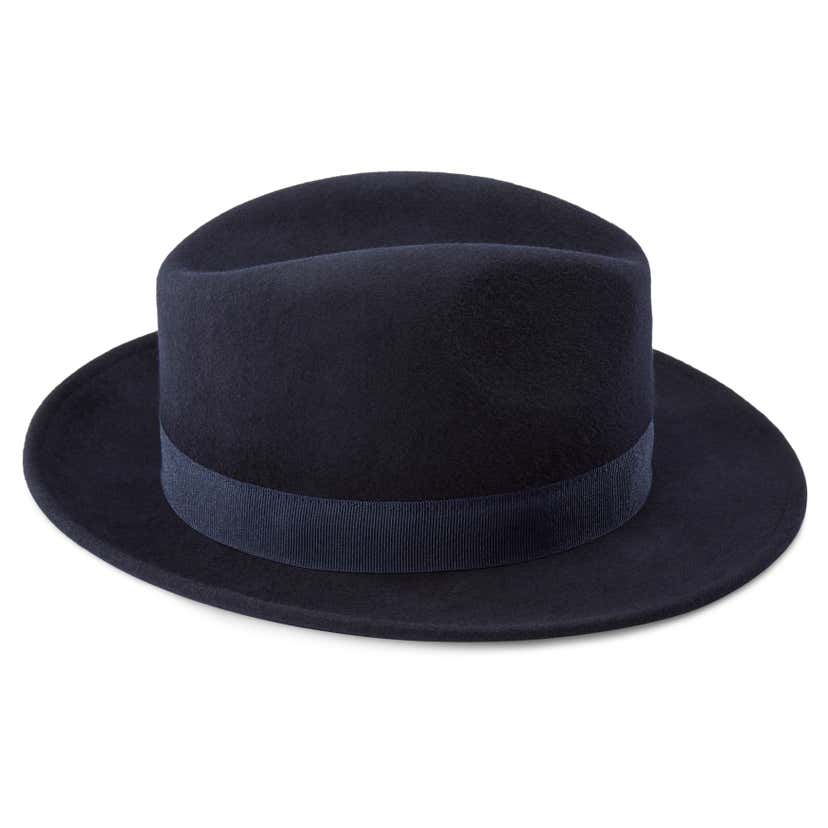Alessandria Blue Wool Fido Fedora | In stock! | Fawler