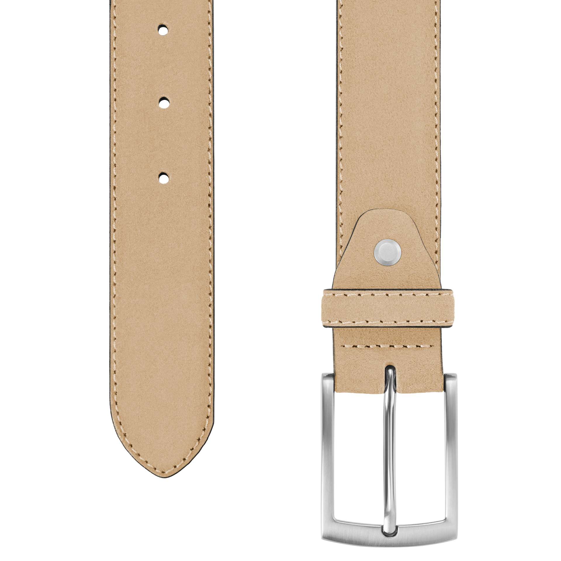 Classic Beige Suede Leather Belt | In stock! | Salt & Hide