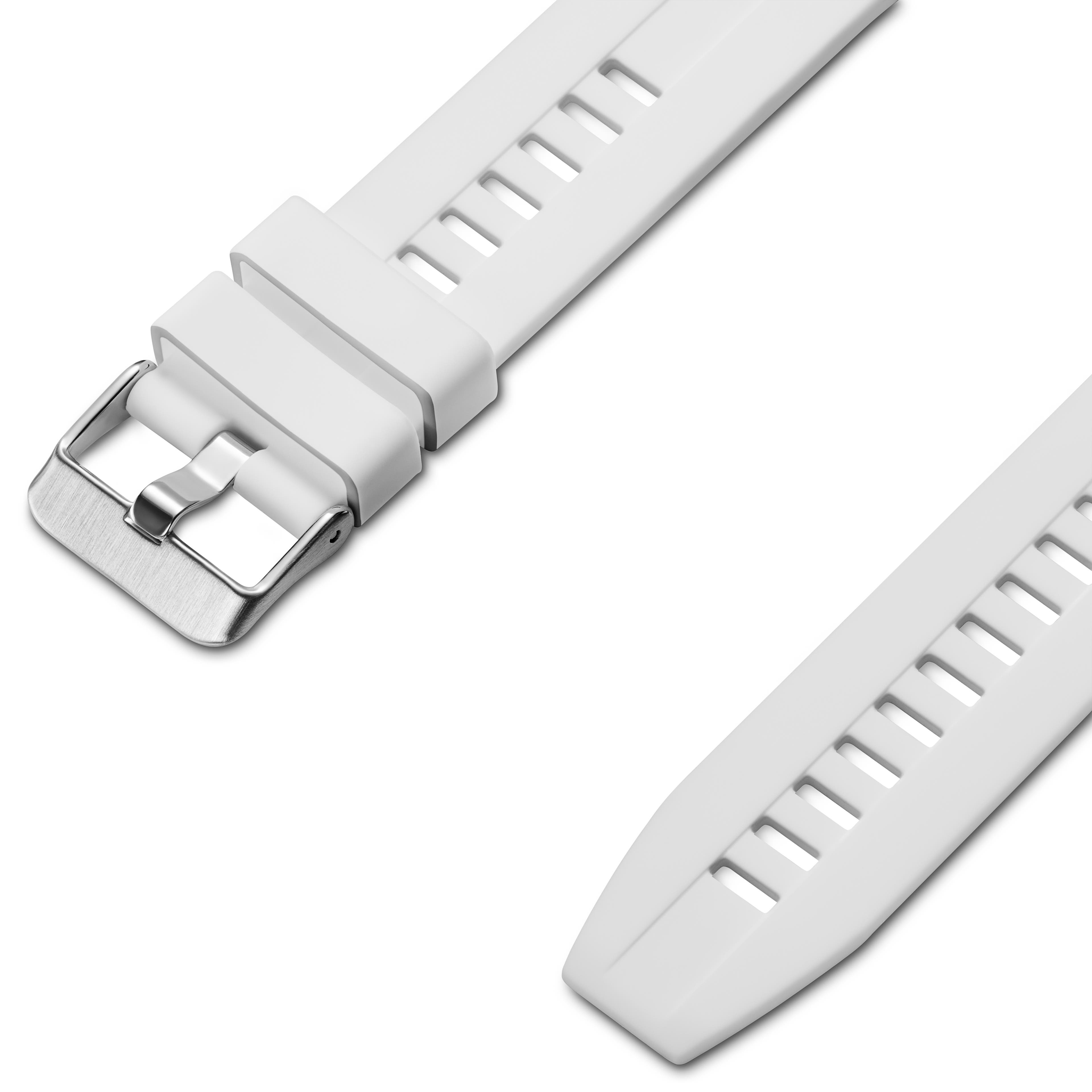 Correas Para Reloj Deportivas De Silicona Blancas De 20 Mm ¡en Stock