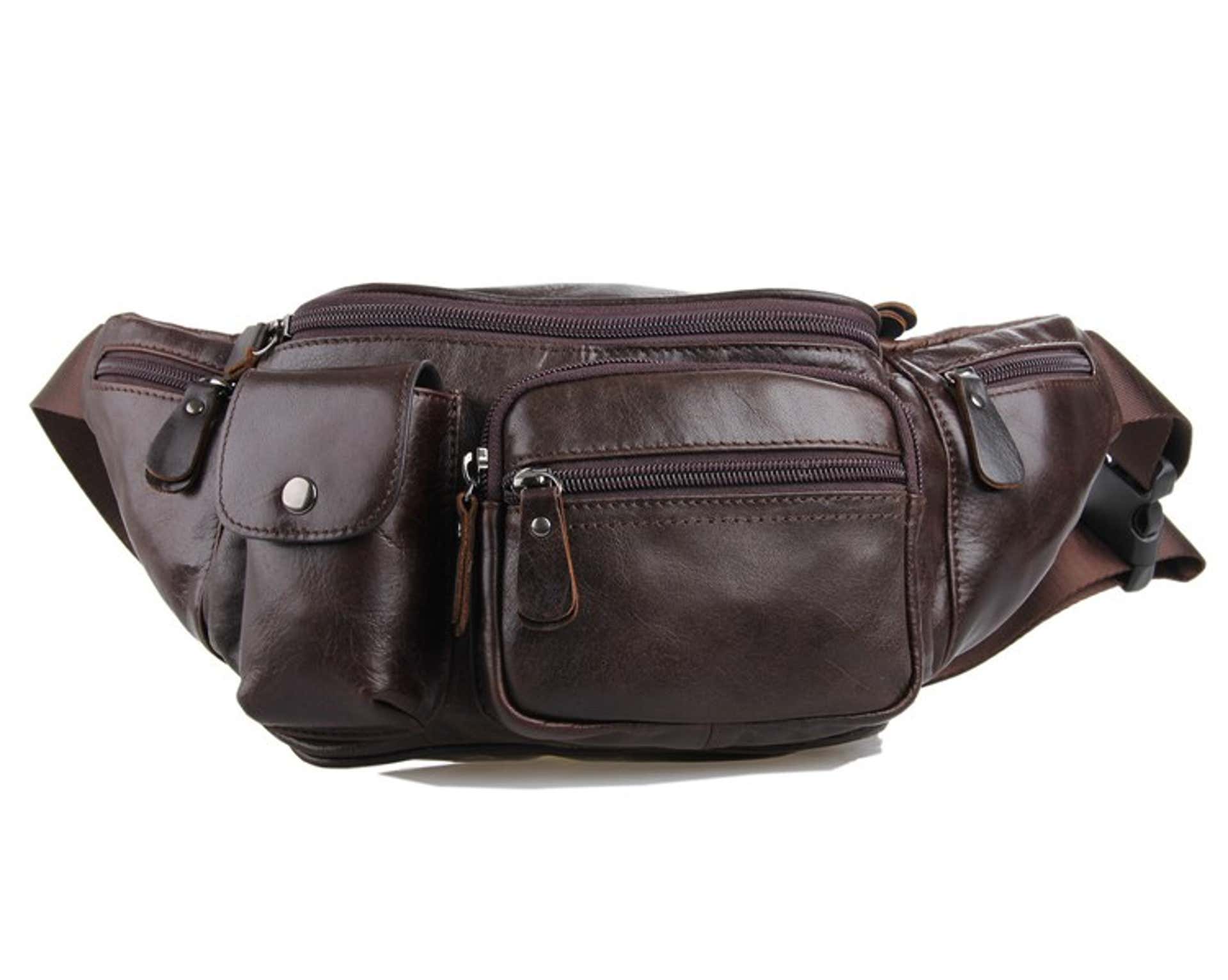 Dark Brown Leather Bum Bag | In stock! | Delton Bags