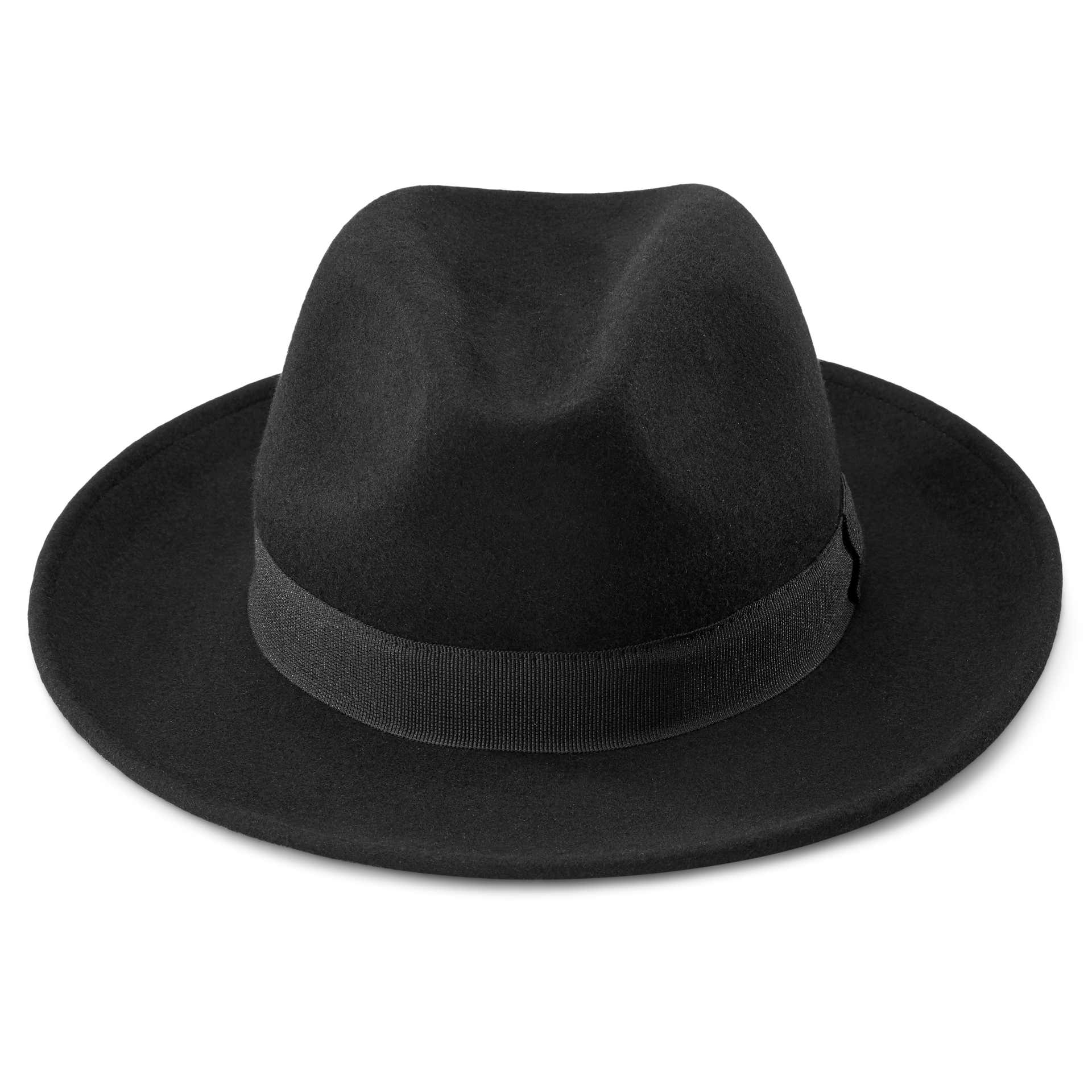 Alessandria Black Wool Fido Fedora | In stock! | Fawler
