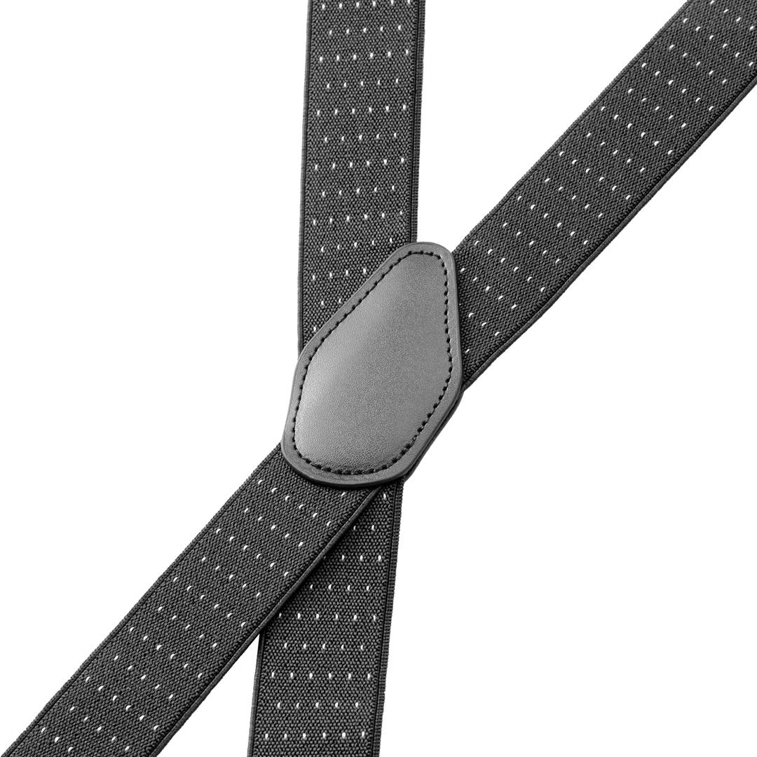 Vexel Wide Dotted Black Clip On X Back Braces In Stock Trendhim