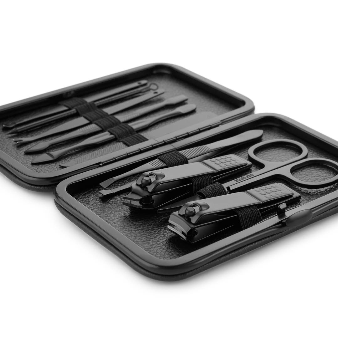 Black Deluxe Manicure And Pedicure Set In Stock Trendhim
