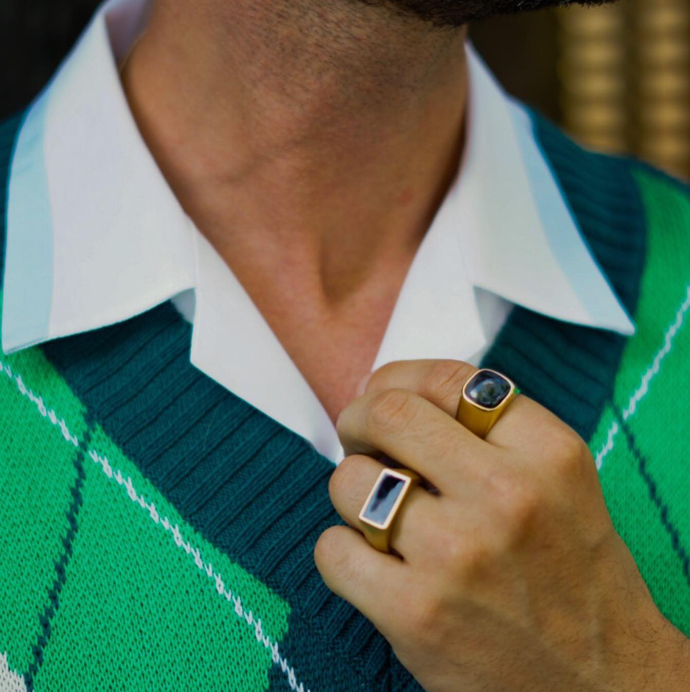 Len Silver-Tone Gravel Ring | In stock! | Lucleon