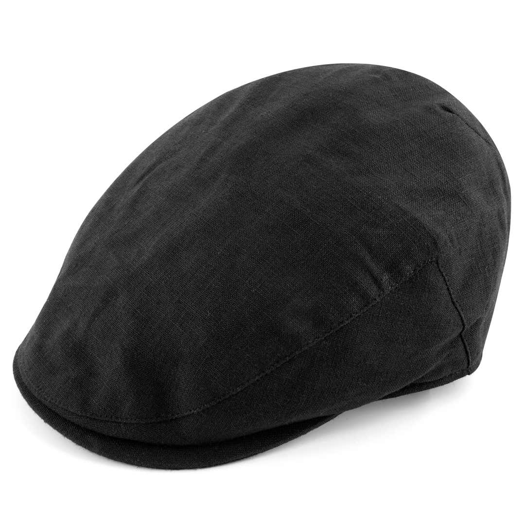 Lory Black Flat Cap | Fawler | Free shipping