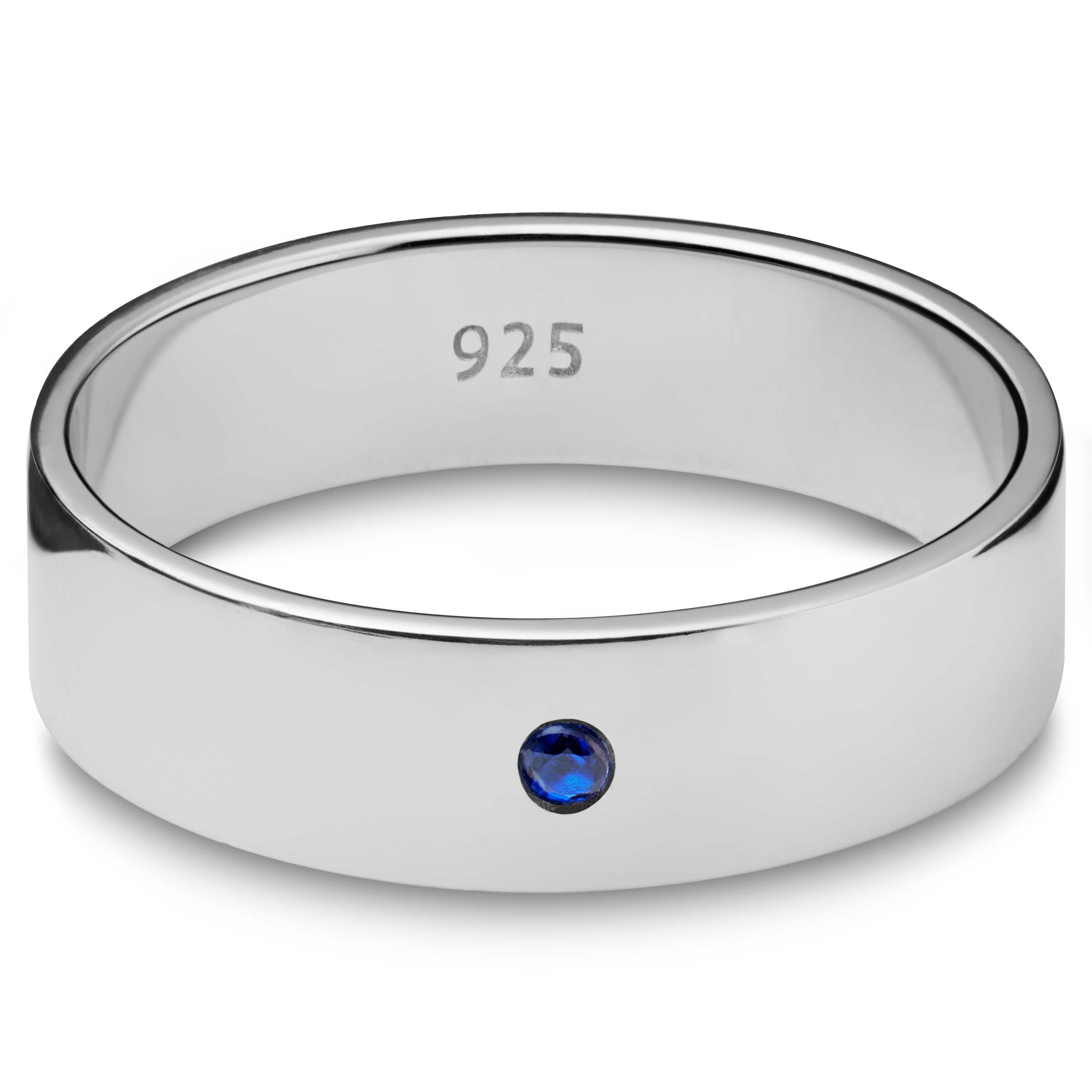 Adrian | Blue Zirconia 925 Sterling Silver Ring | In stock! | Sidegren