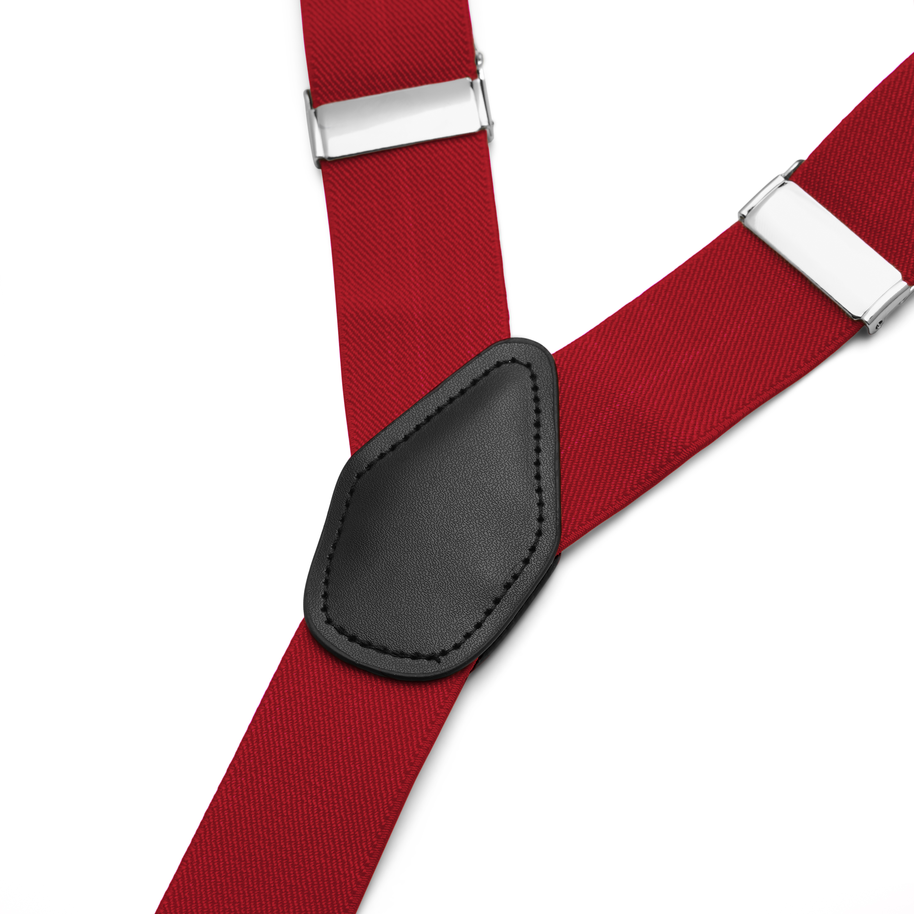XL Wide Deep-Red Clip-On Braces | In stock! | Trendhim