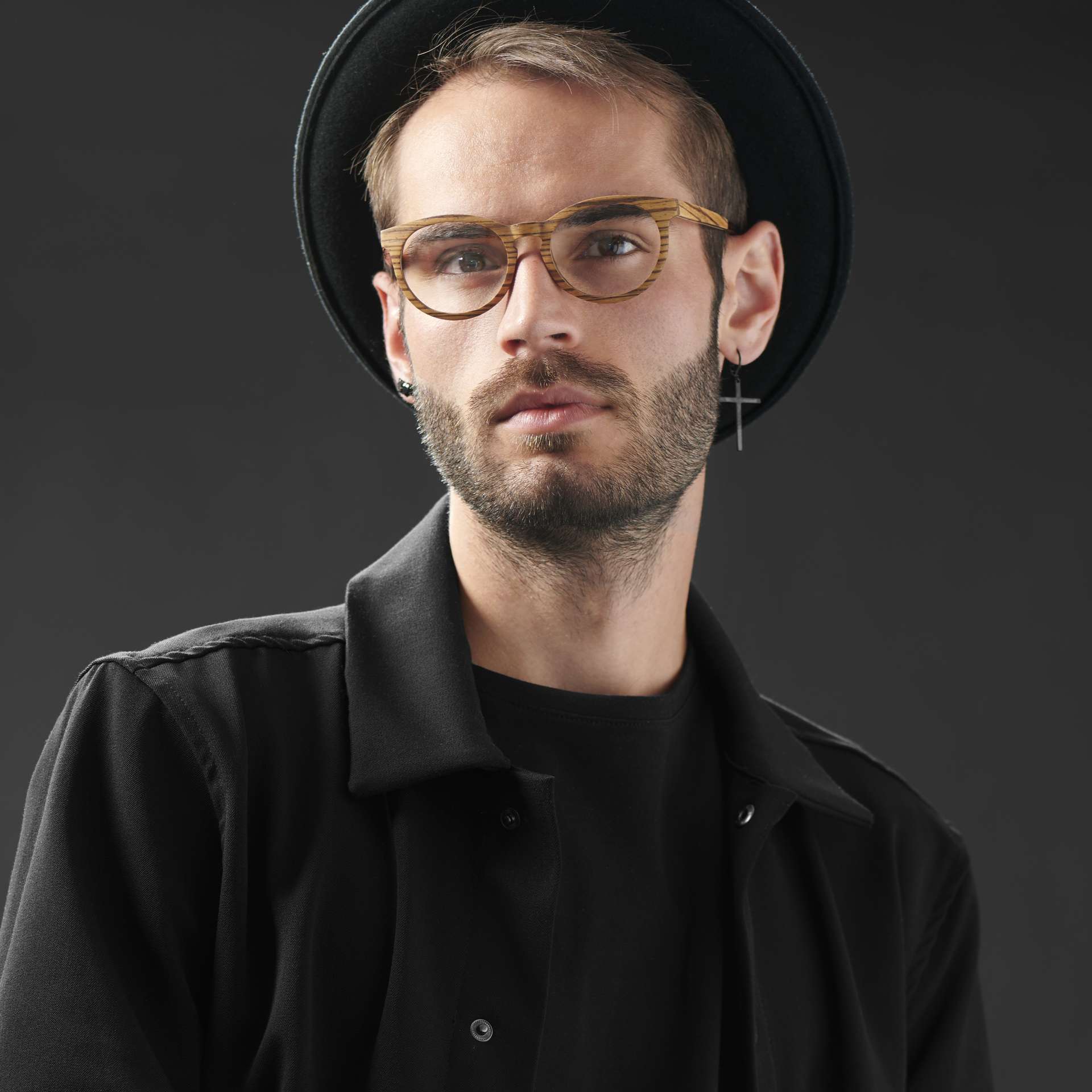 Zebra Wood Tortoise Shell Clear Lens Glasses | In stock! | Paul Riley