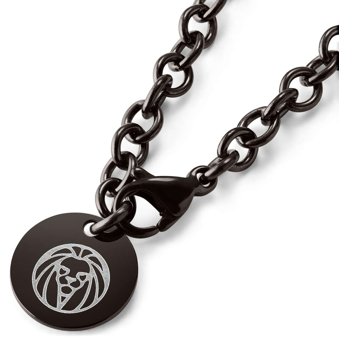 Modern Black Dog Tag Necklace | In stock! | Lucleon