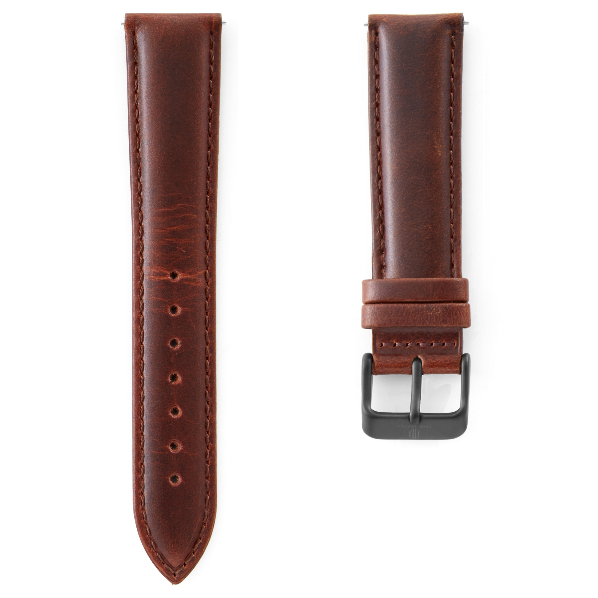 Vintage Brown & Black Leather Watch Strap | ¡En stock! | Apothecary87