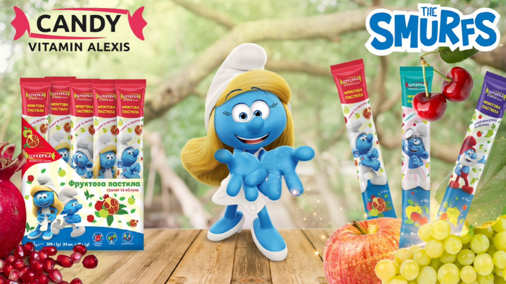 The Smurfs Partner with Vitamin Candy to Launch Healthy Fruit Snacks ...