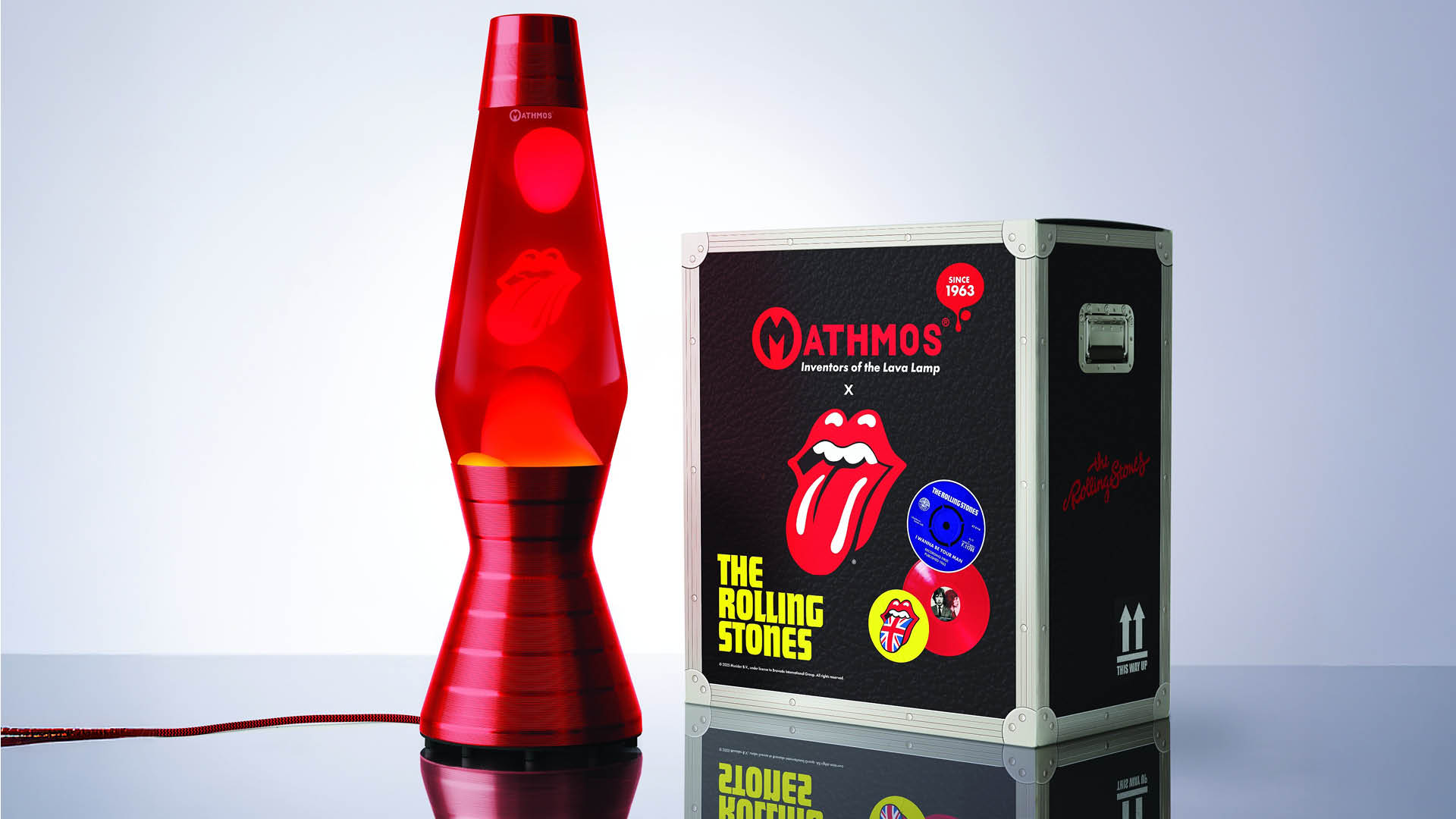 Mathmos, Rolling Stones Launch Red Vinyl Lava Lamp