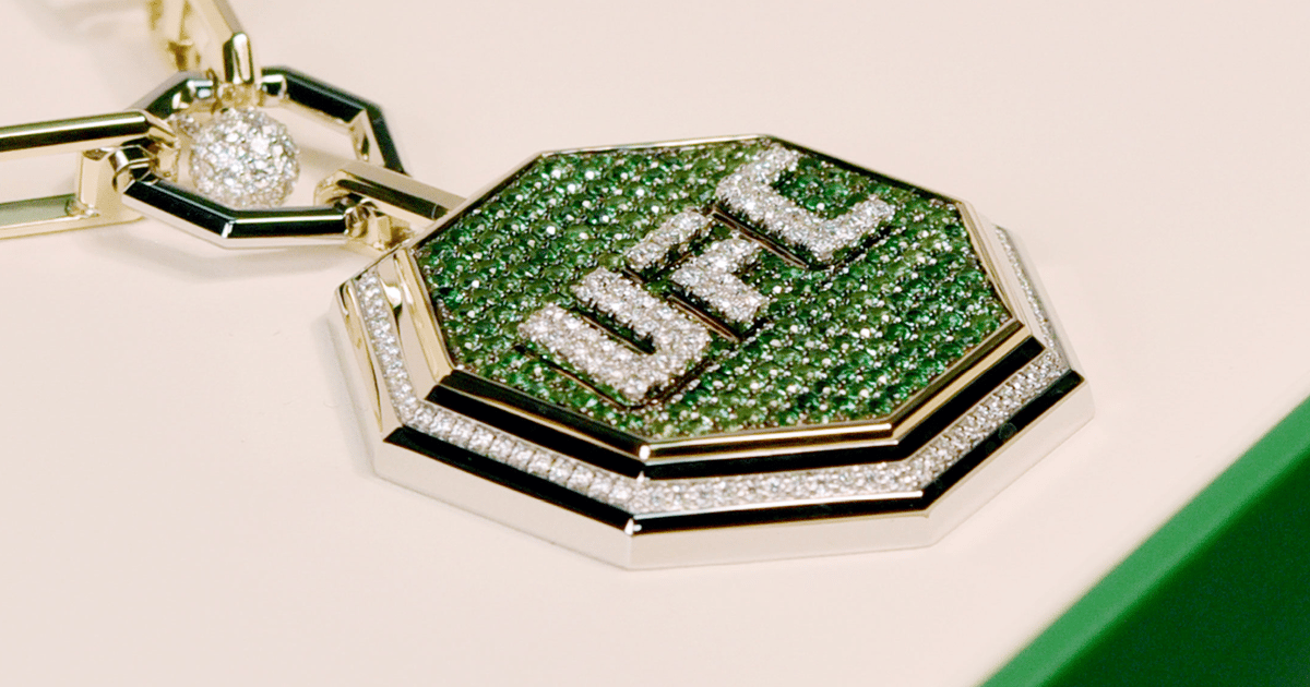 Rare Diamond Bixlers Pendant, Inspired by UFC Octagon, Auctioned on UFC ...