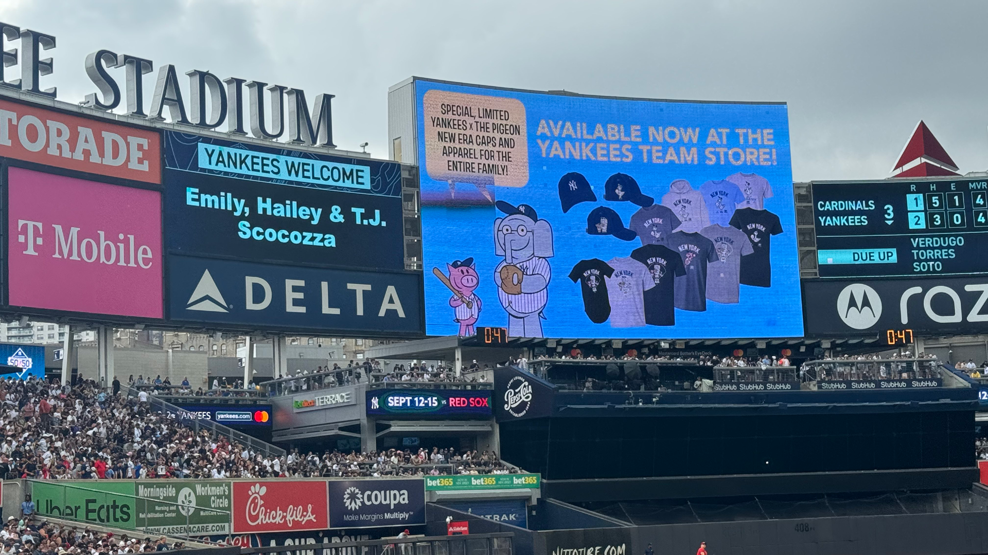 Mo Willems’ The Pigeon Returns to Yankee Stadium with Expanded ...
