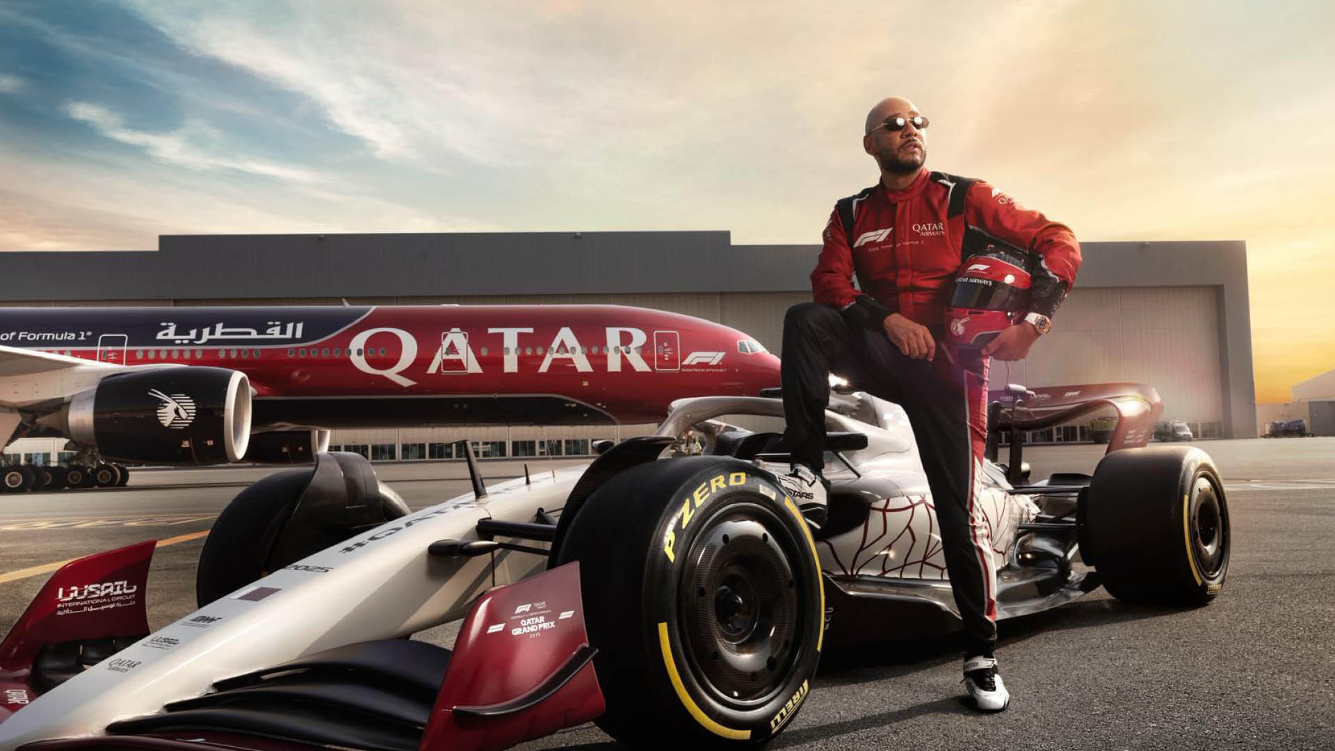 Qatar Airways Debuts Swizz Beatz F1 Aircraft Design